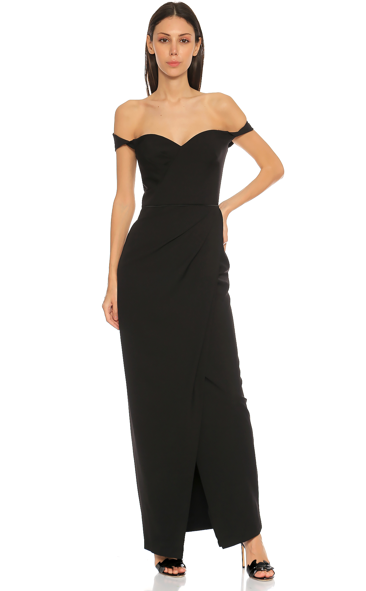 JS Collections-JS Collections Siyah Gece Elbisesi