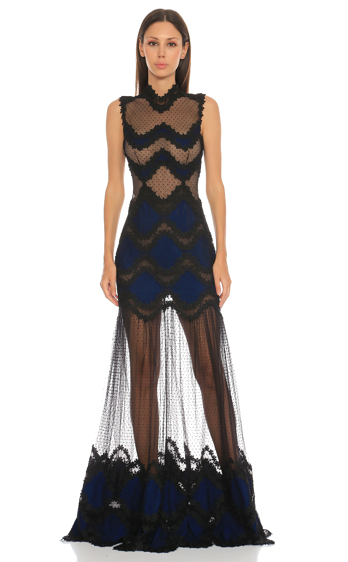 Costarellos-Costarellos Siyah Gece Elbisesi