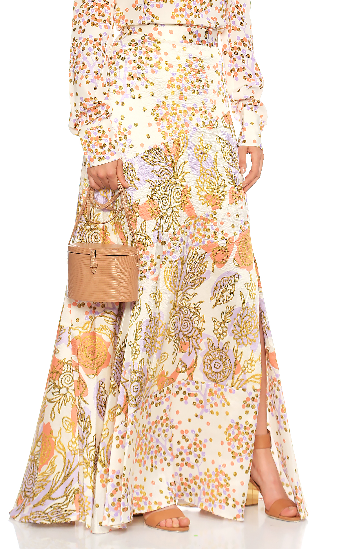 Peter Pilotto-Peter Pilotto Desenli Beyaz Etek