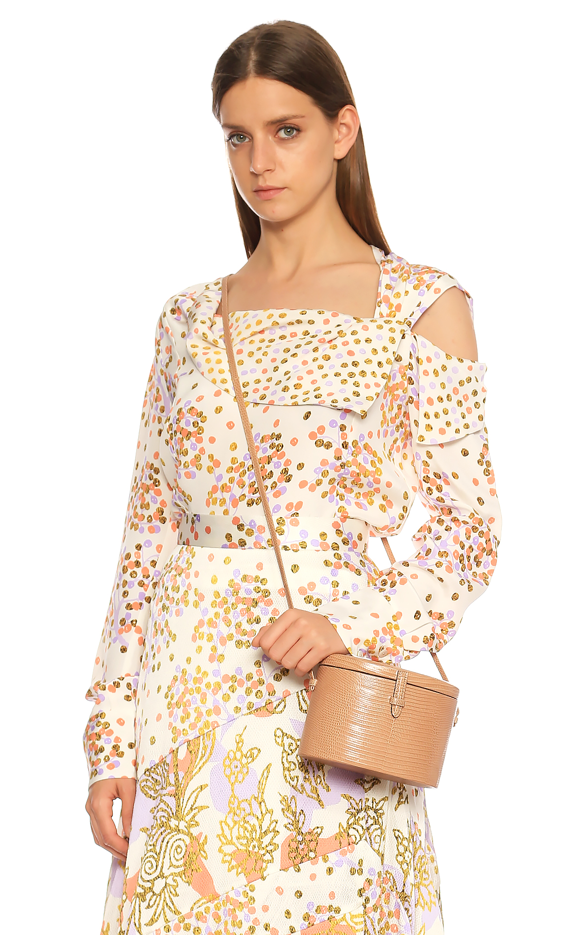 Peter Pilotto-Peter Pilotto Desenli Beyaz Bluz