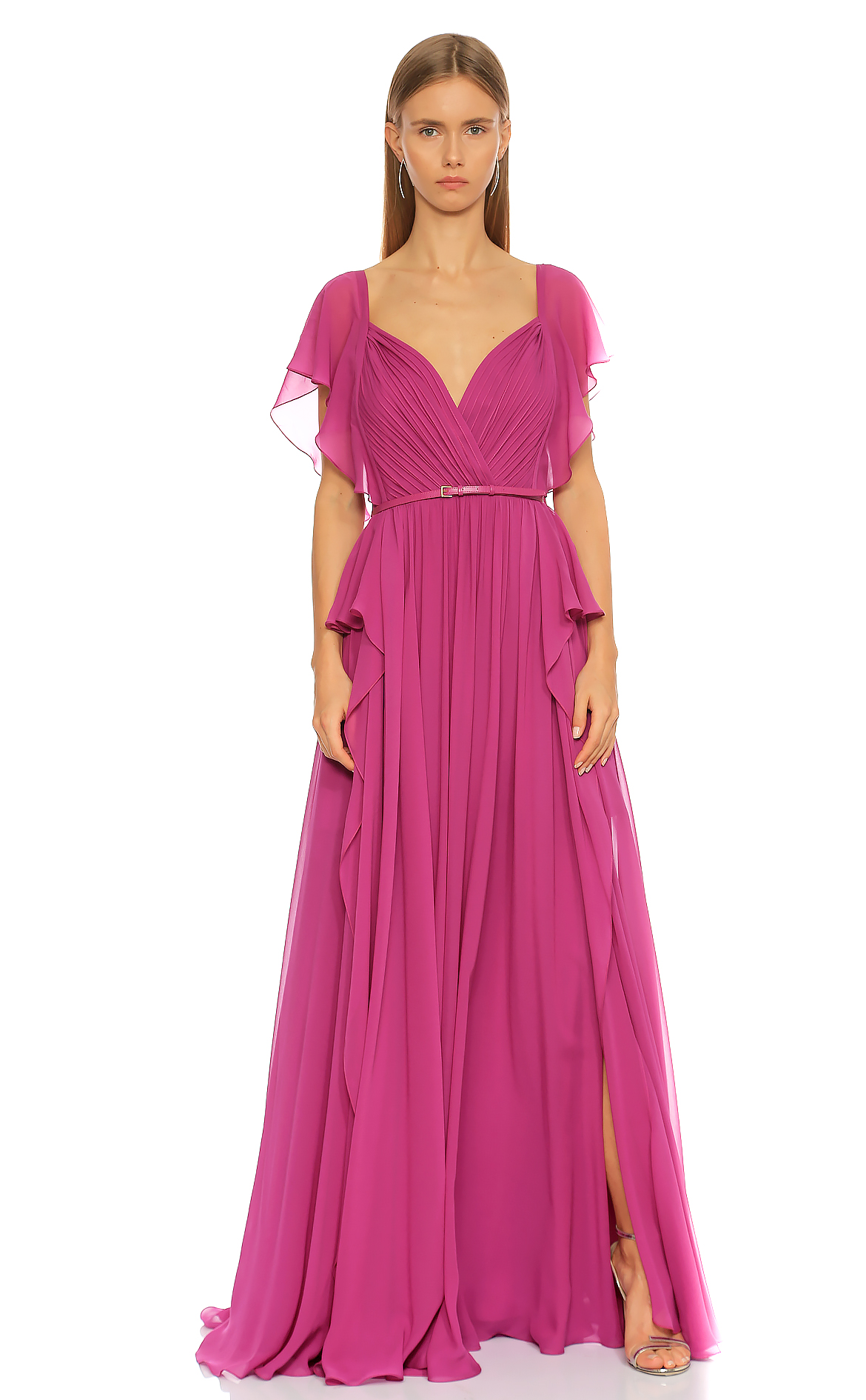 Elie Saab-Elie Saab Mor Gece Elbisesi