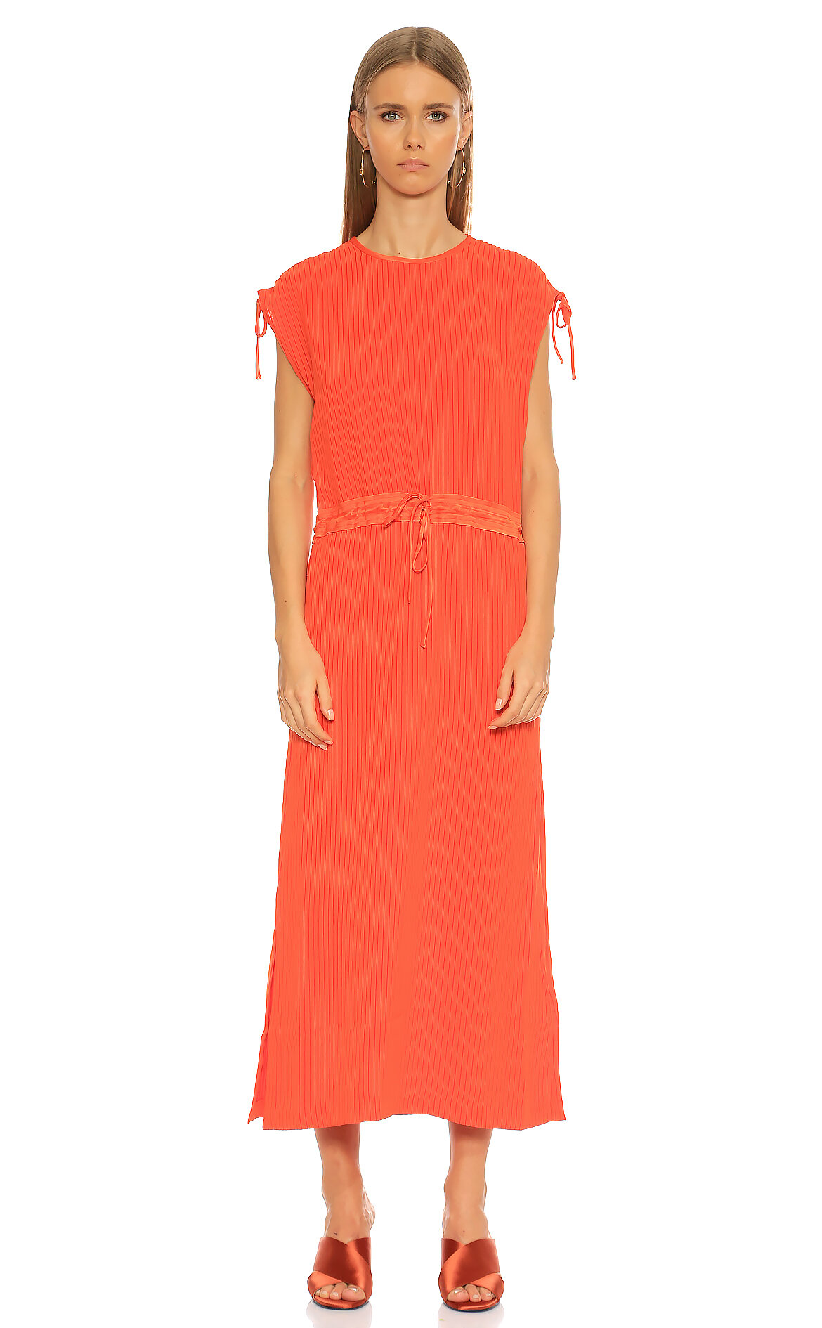 Samsoe&Samsoe-Samsoe&Samsoe Turuncu Elbise