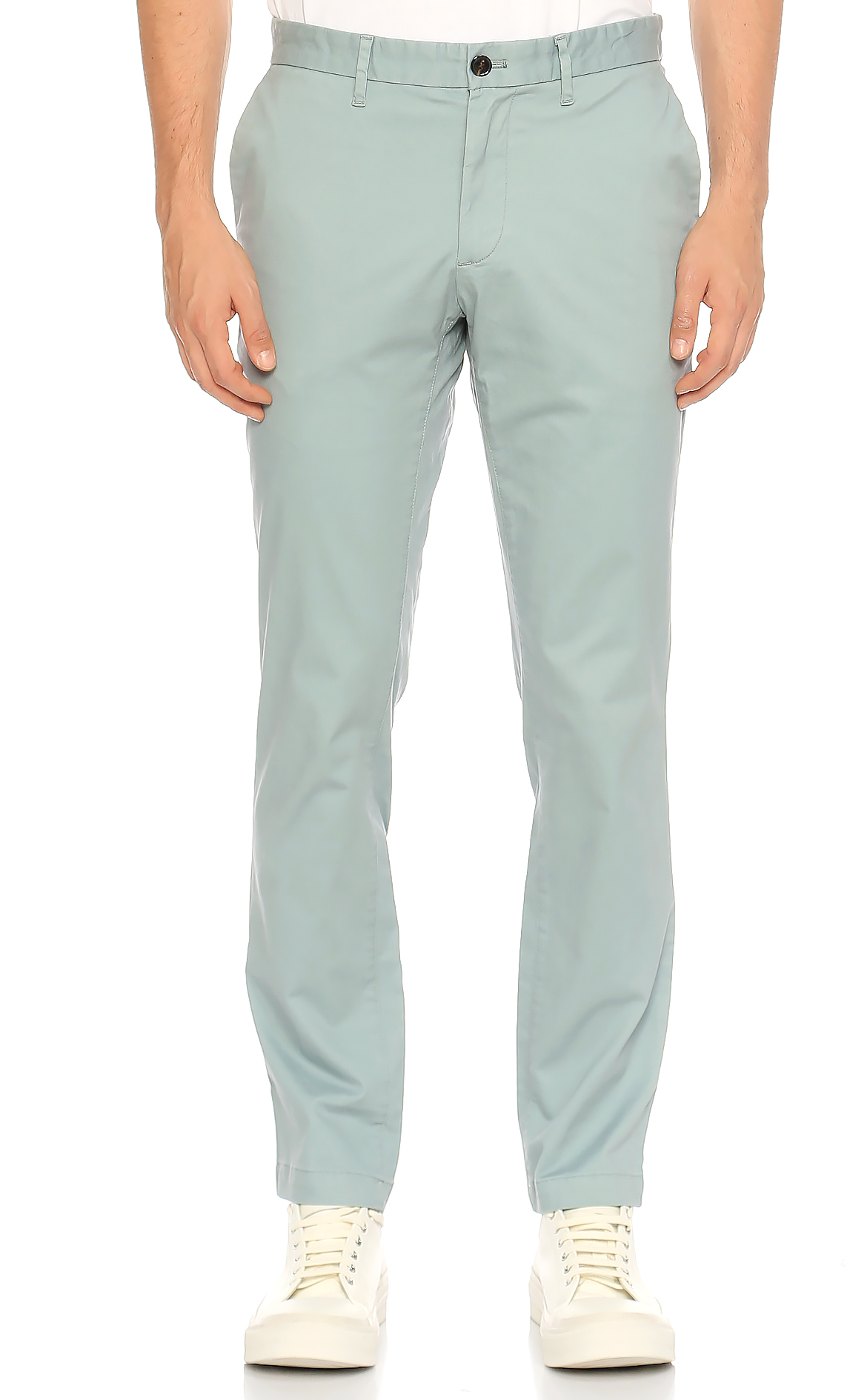 Michael Kors Collection-Michael Kors Collection Düz Desen Yeşil Pantolon