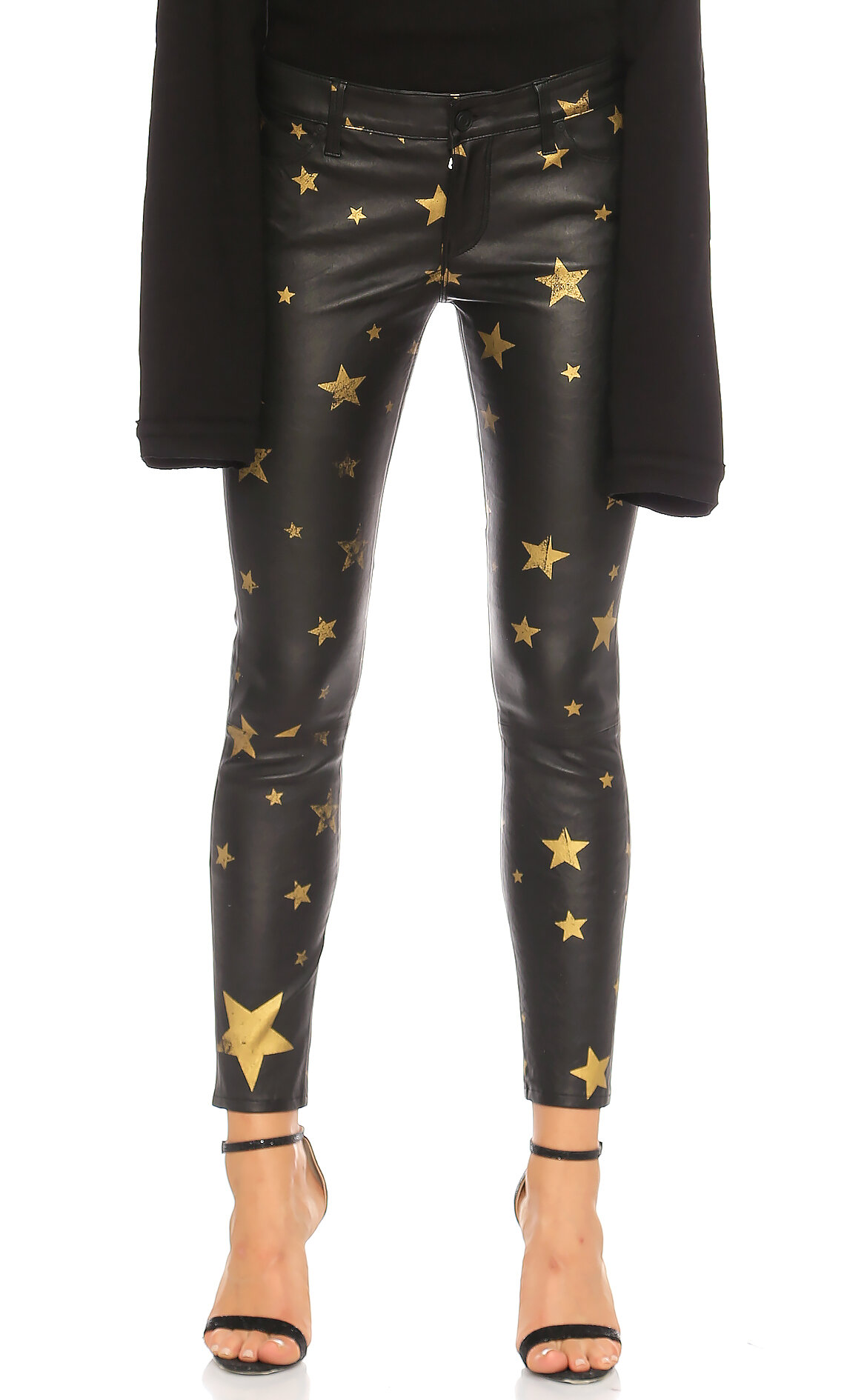 RTA-RTA Altın Rengi Deri Pantolon