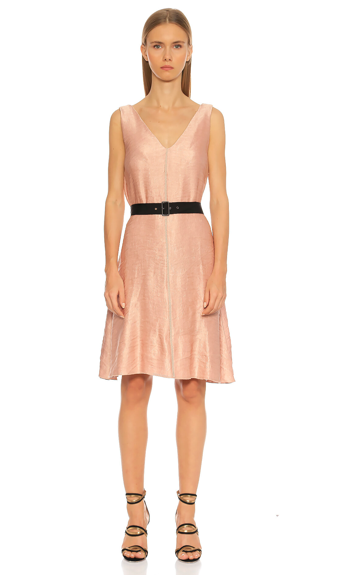 Lanvin-Lanvin Pudra Rengi Elbise