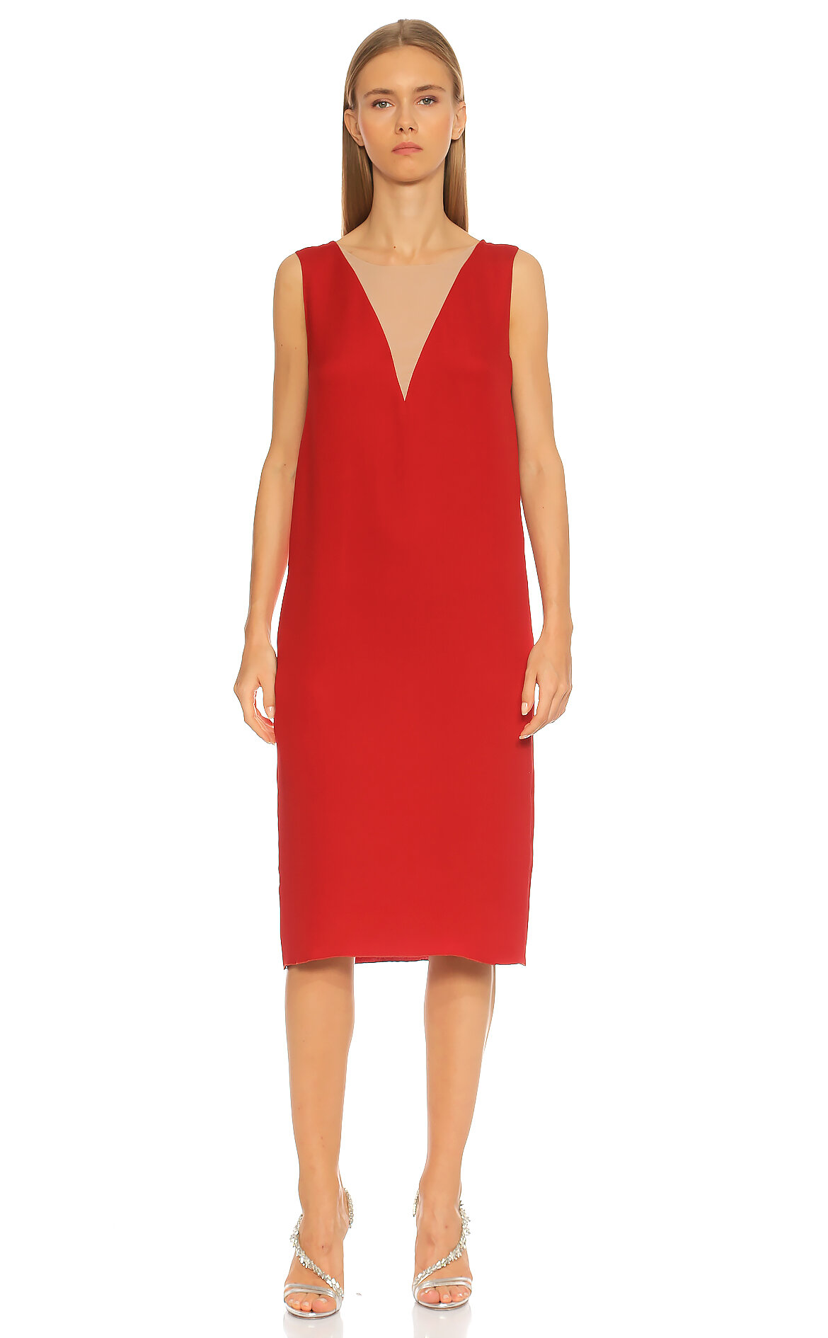Lanvin-Lanvin Kolsuz Kırmızı Elbise