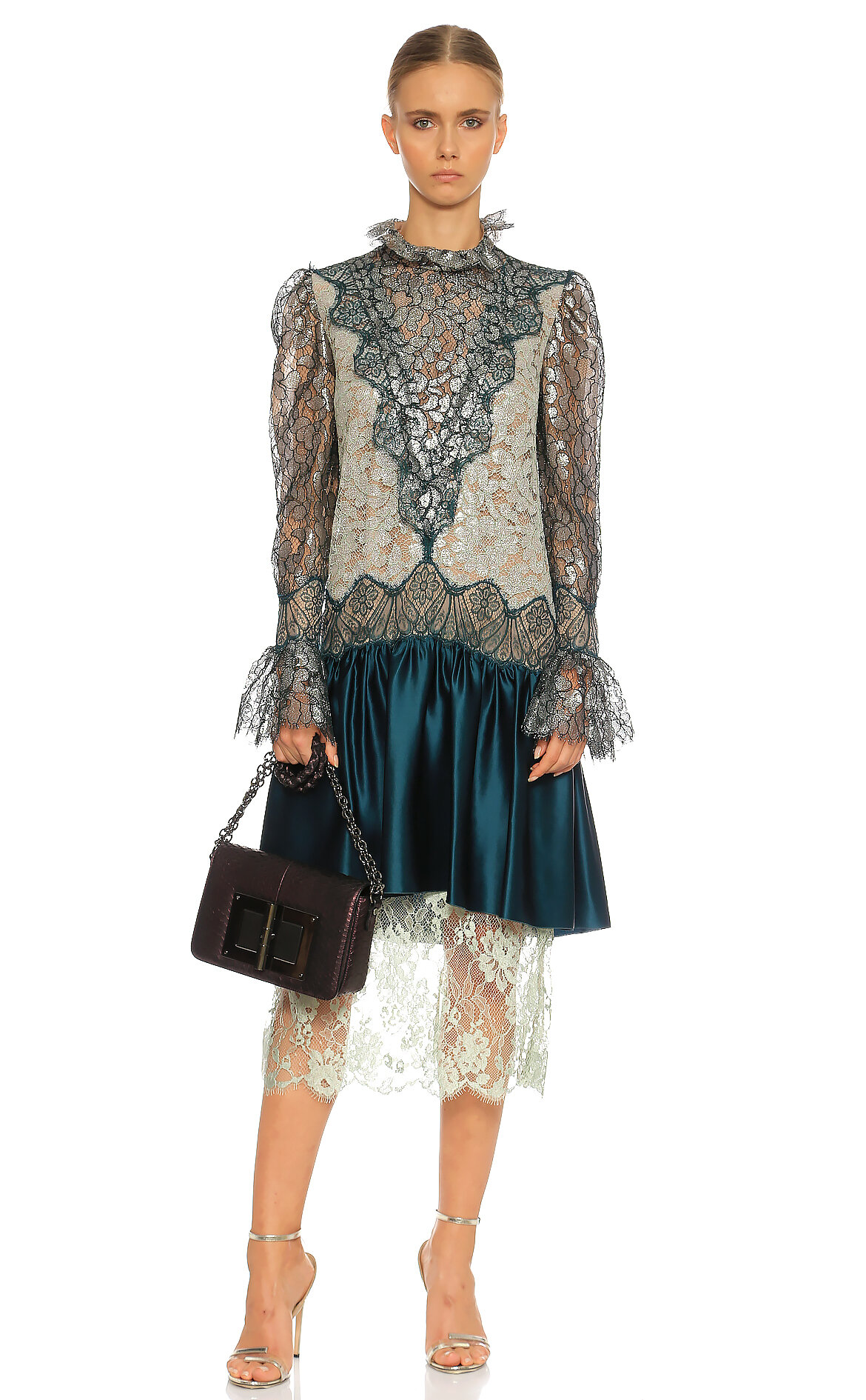 Lanvin-Lanvin Yeşil Elbise