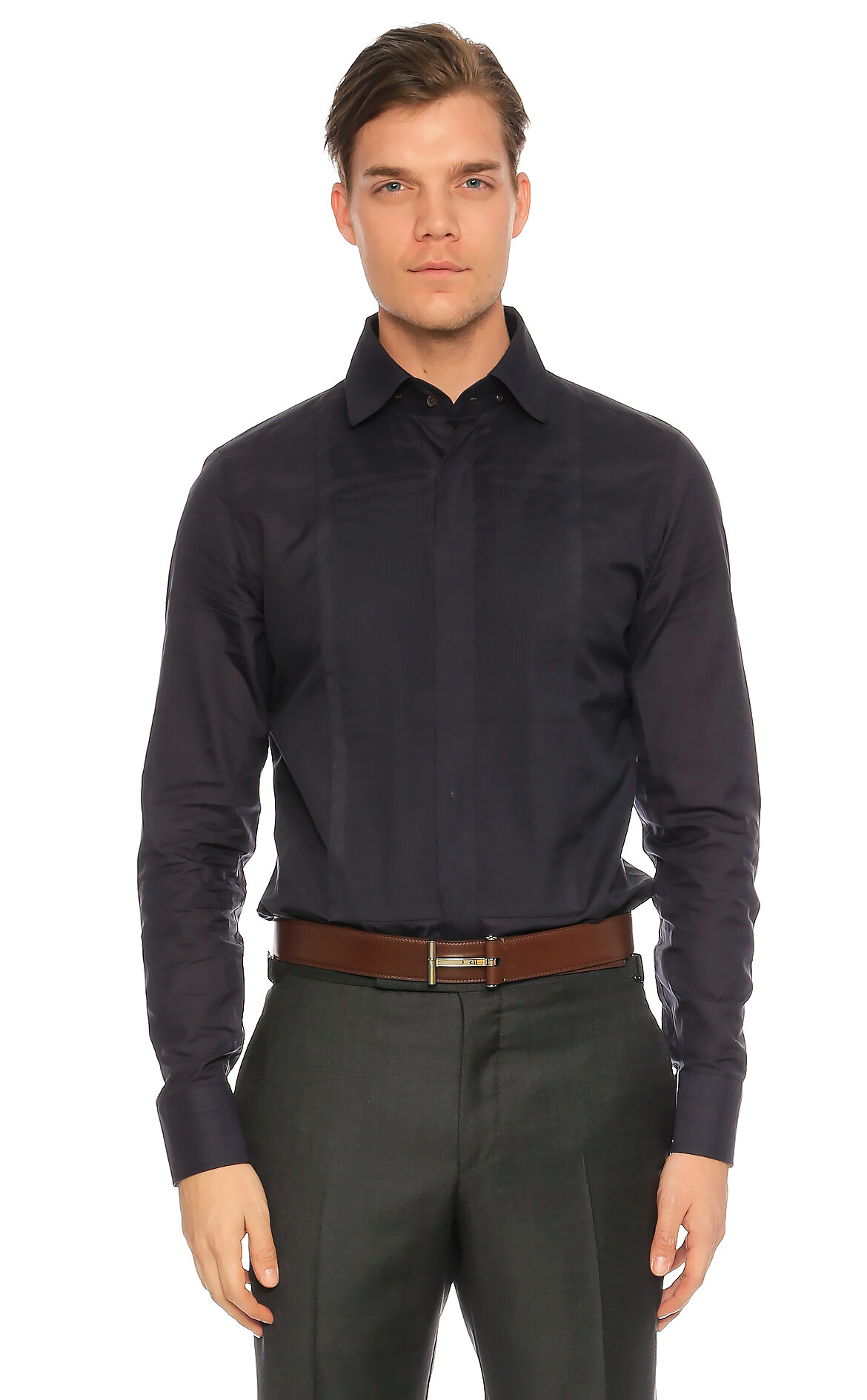 Tom Ford-Tom Ford Siyah Smokin Gömlek