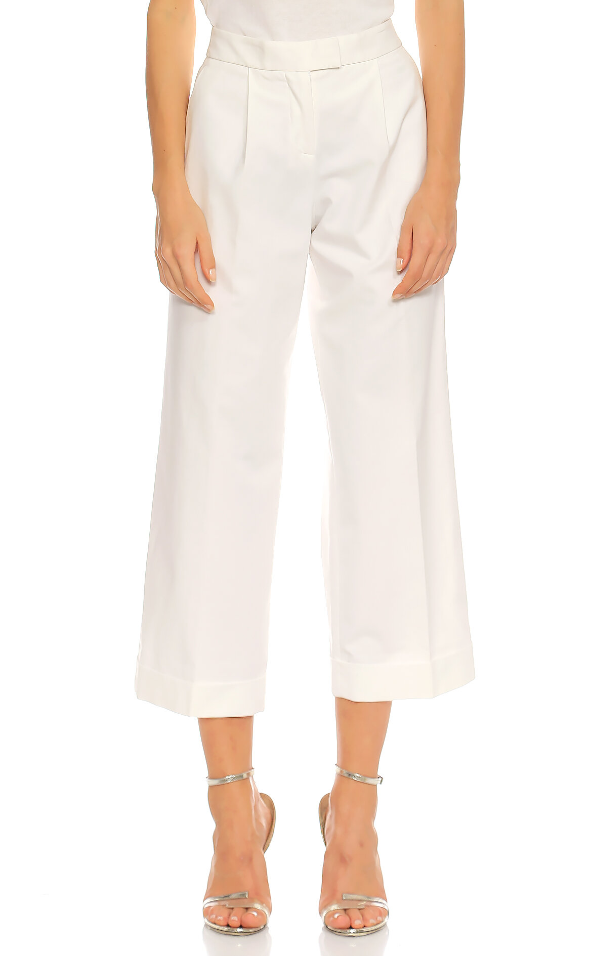 Boutique Moschino-Boutique Moschino Beyaz Pantolon