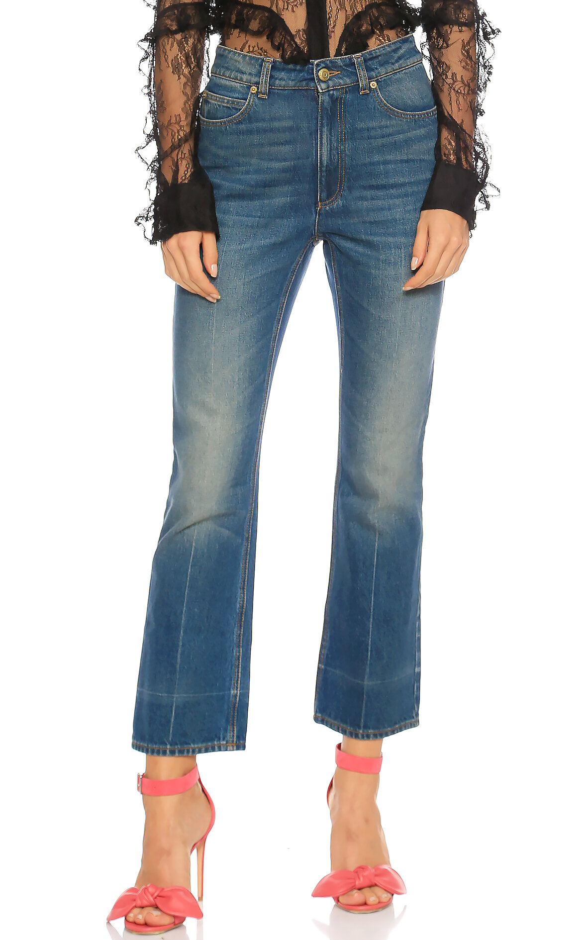 Alexander McQueen-Alexander McQueen Mavi Jean Pantolon