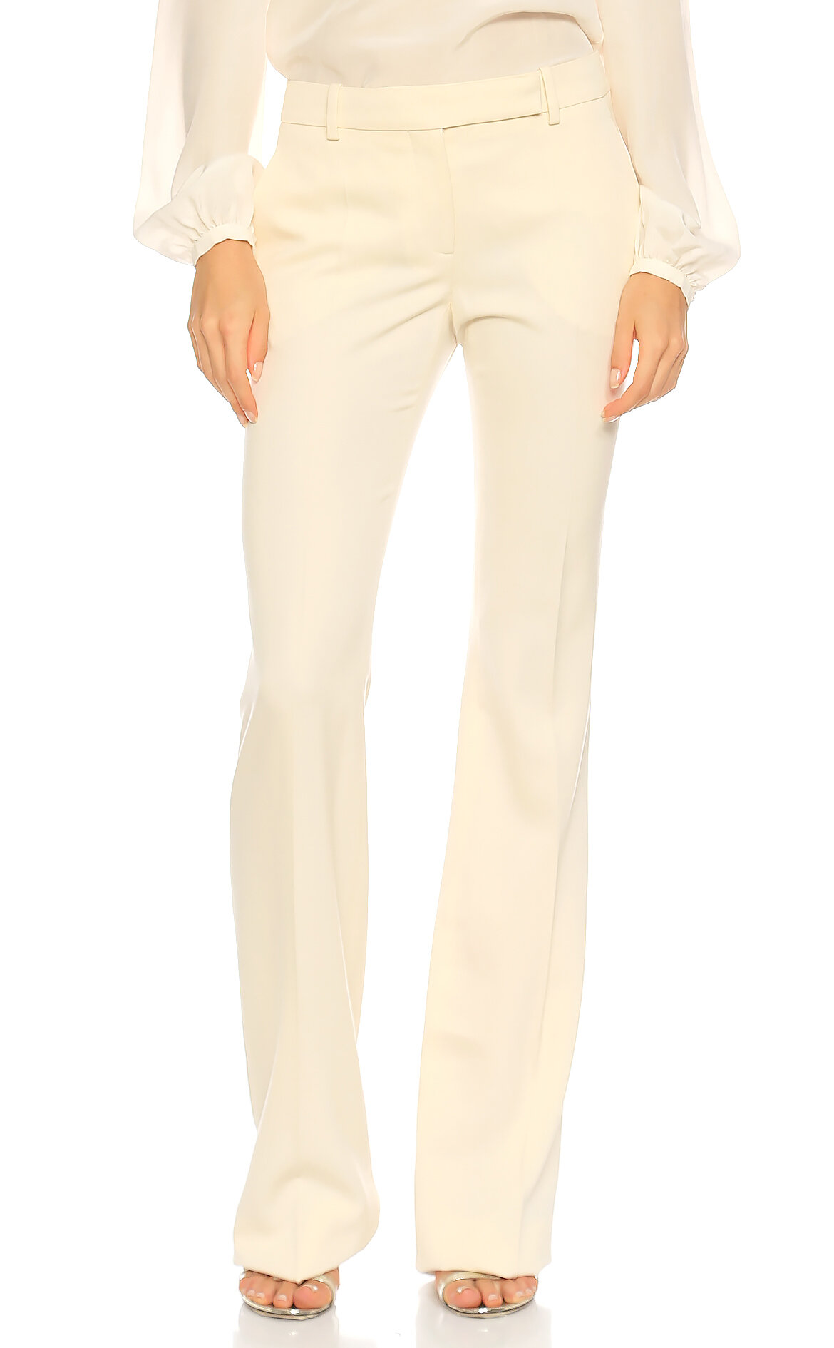 Alexander McQueen-Alexander McQueen Krem Rengi Pantolon