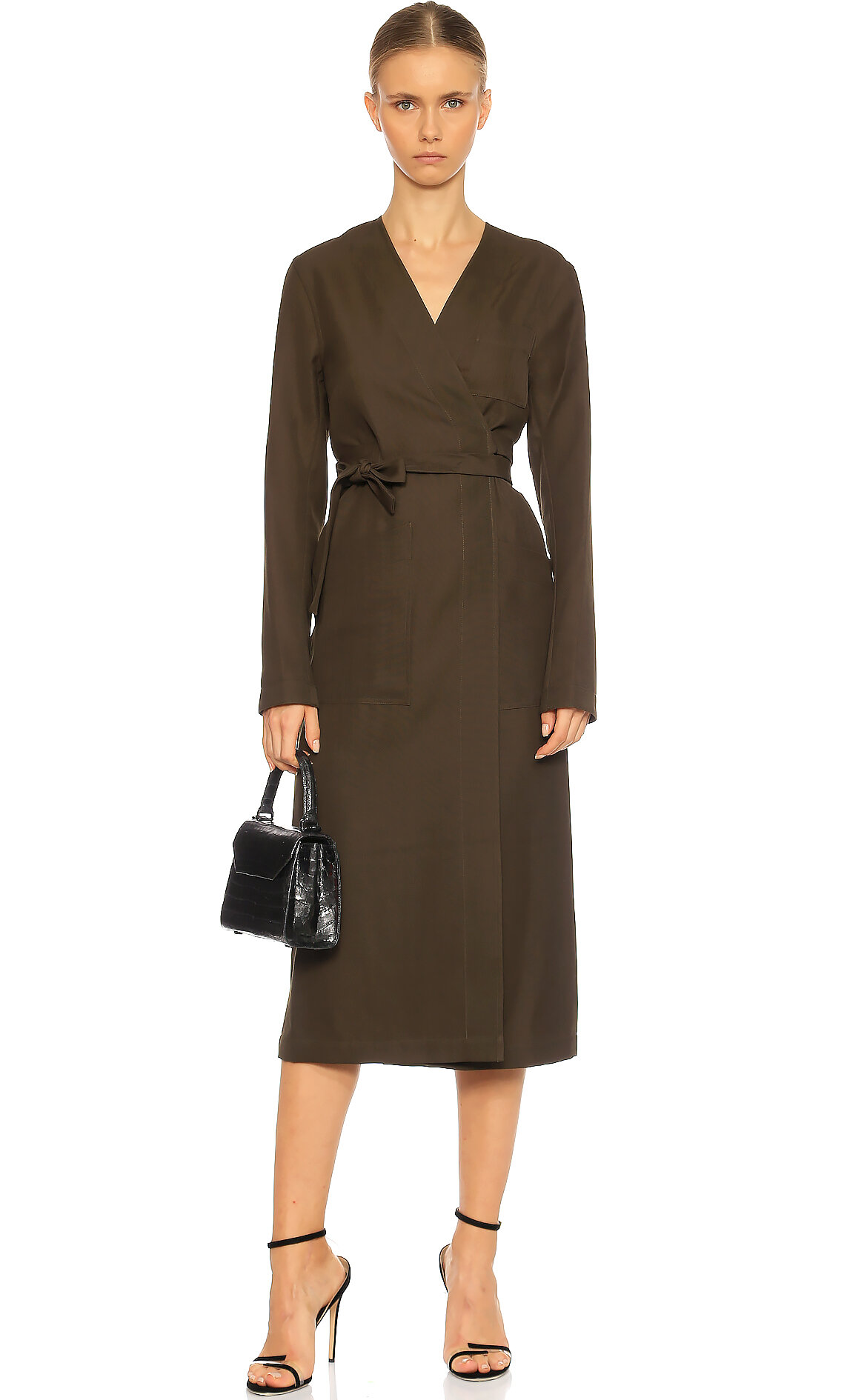 Victoria Beckham-Victoria Beckham Haki Elbise Victoria Beckham-Victoria Beckham Haki Elbise