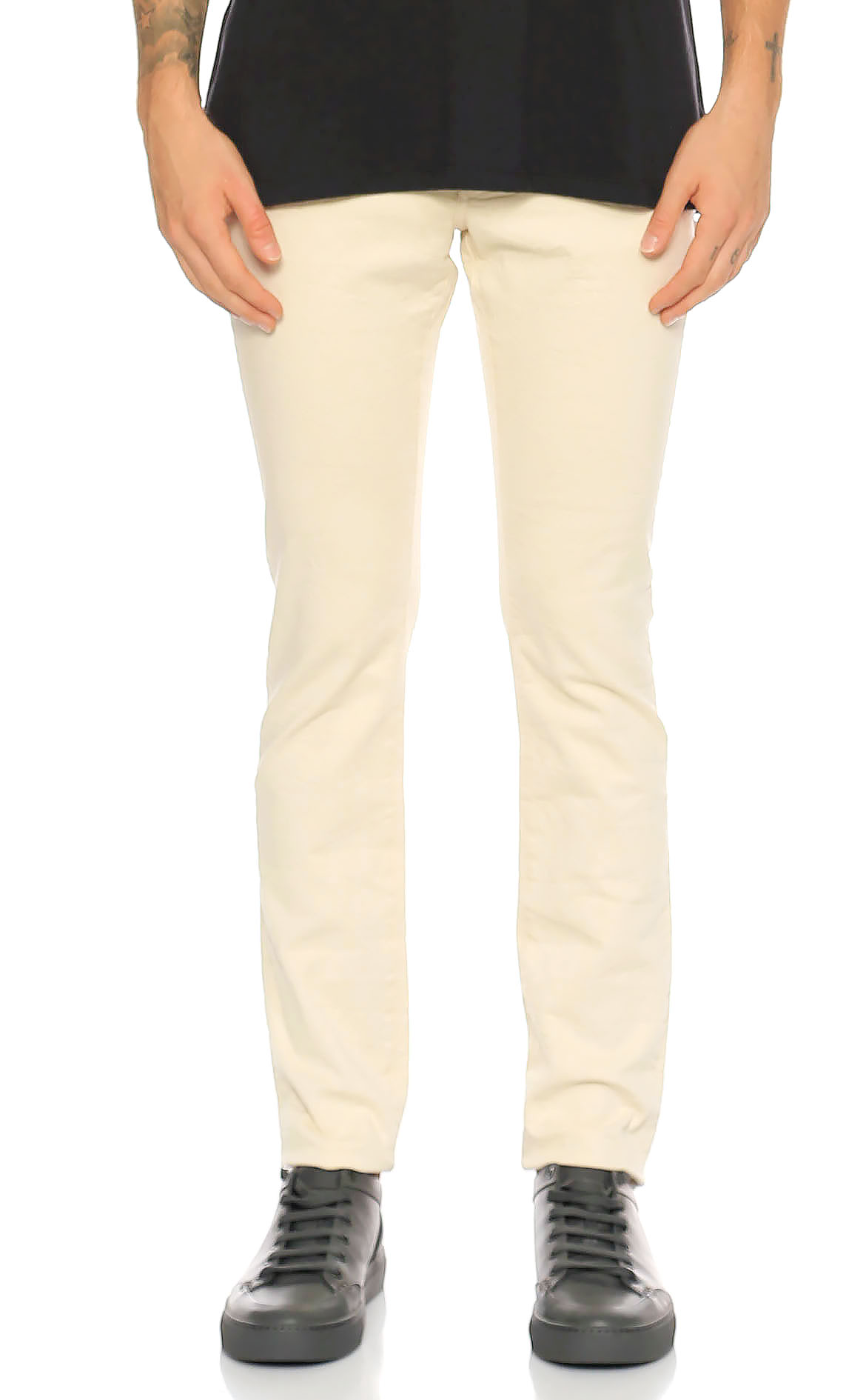 John Varvatos USA-John Varvatos USA Beyaz Jean Pantolon