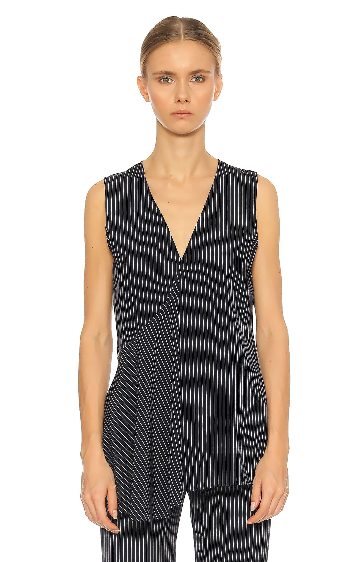 Theory-Theory Lacivert/Beyaz Bluz