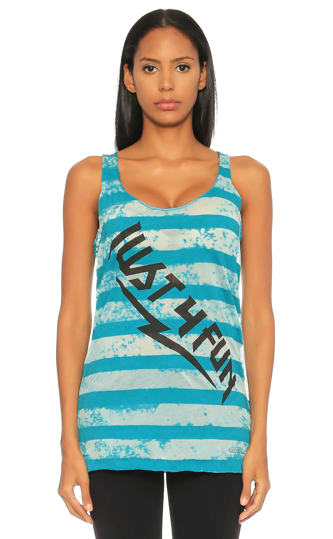 Guess-Guess Çizgili Renkli Atlet