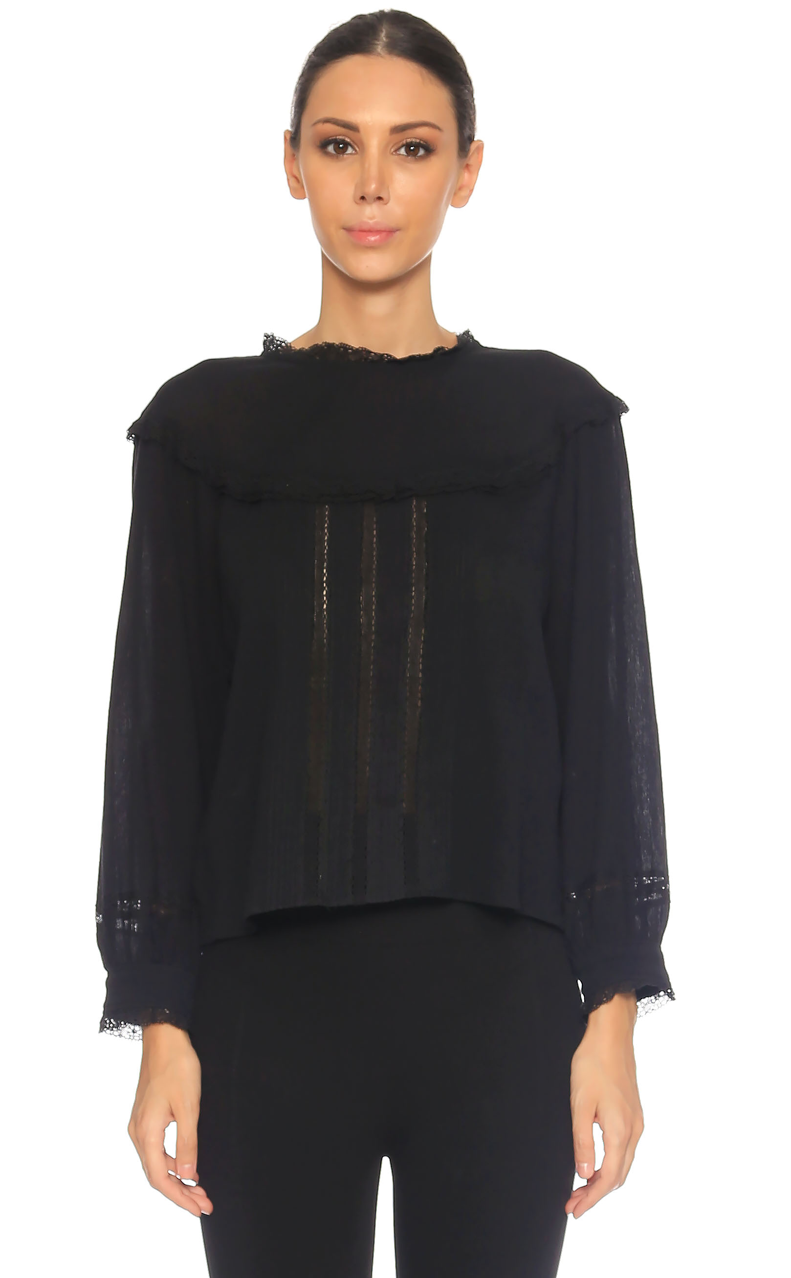 Current Elliot-Current Elliot Siyah Bluz