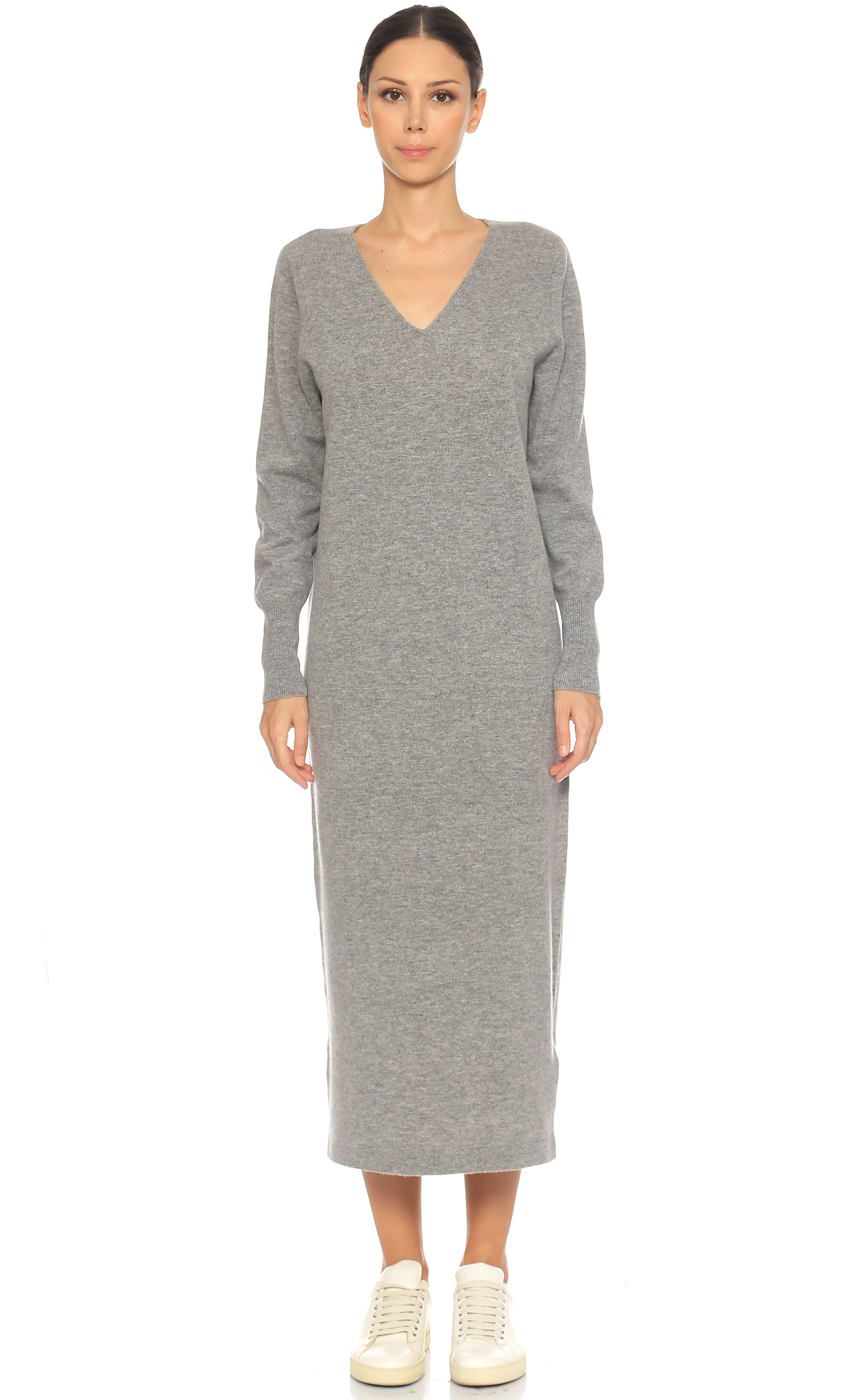 Allude-Allude Gri Elbise