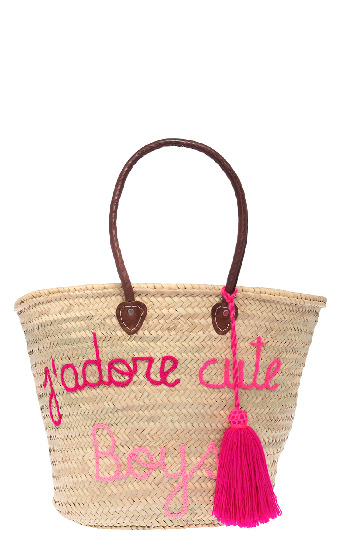 Soeur Du Maroc-Soeur Du Maroc Fuşya Plaj Çantası