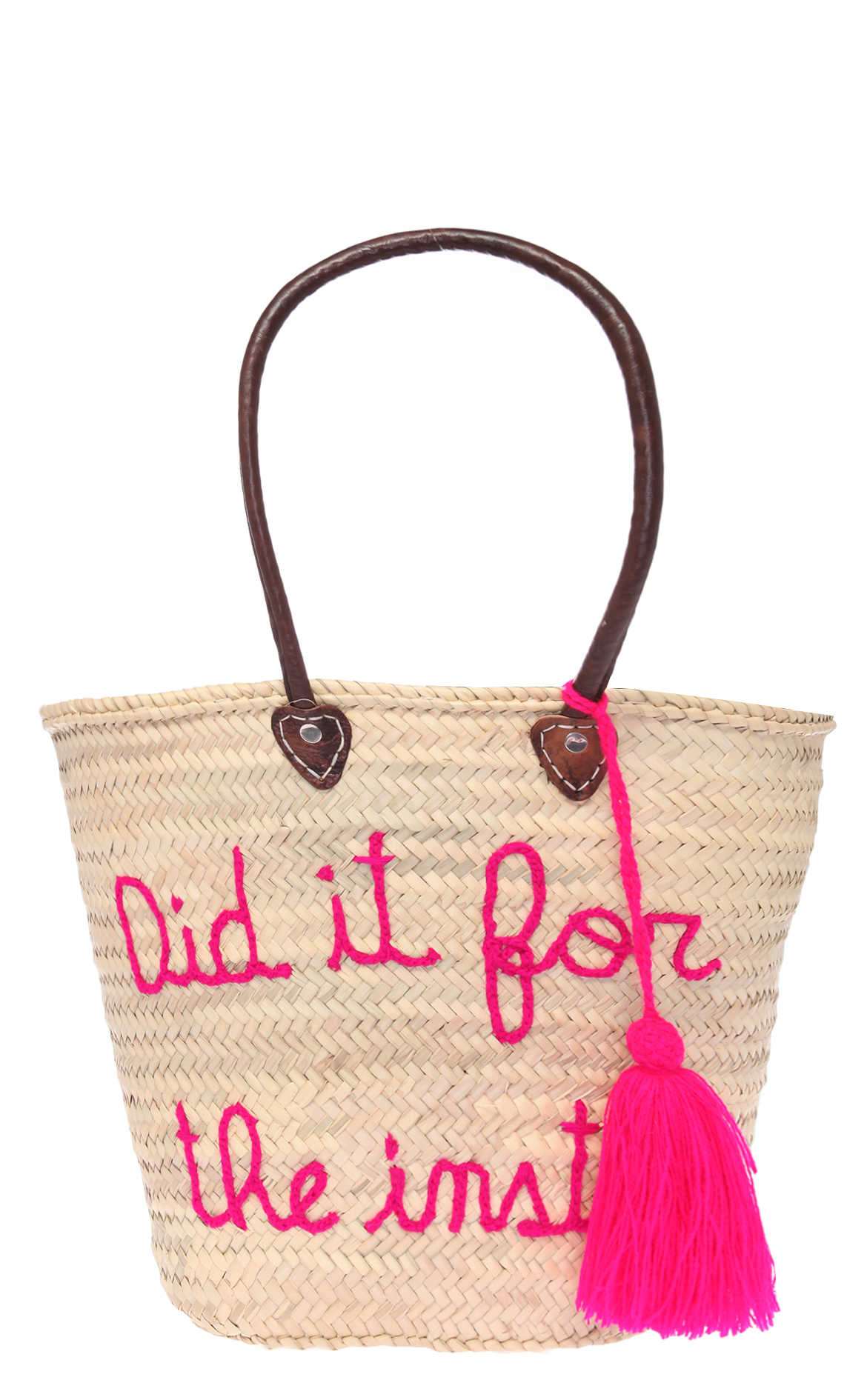 Soeur Du Maroc-Soeur Du Maroc Fuşya Plaj Çantası