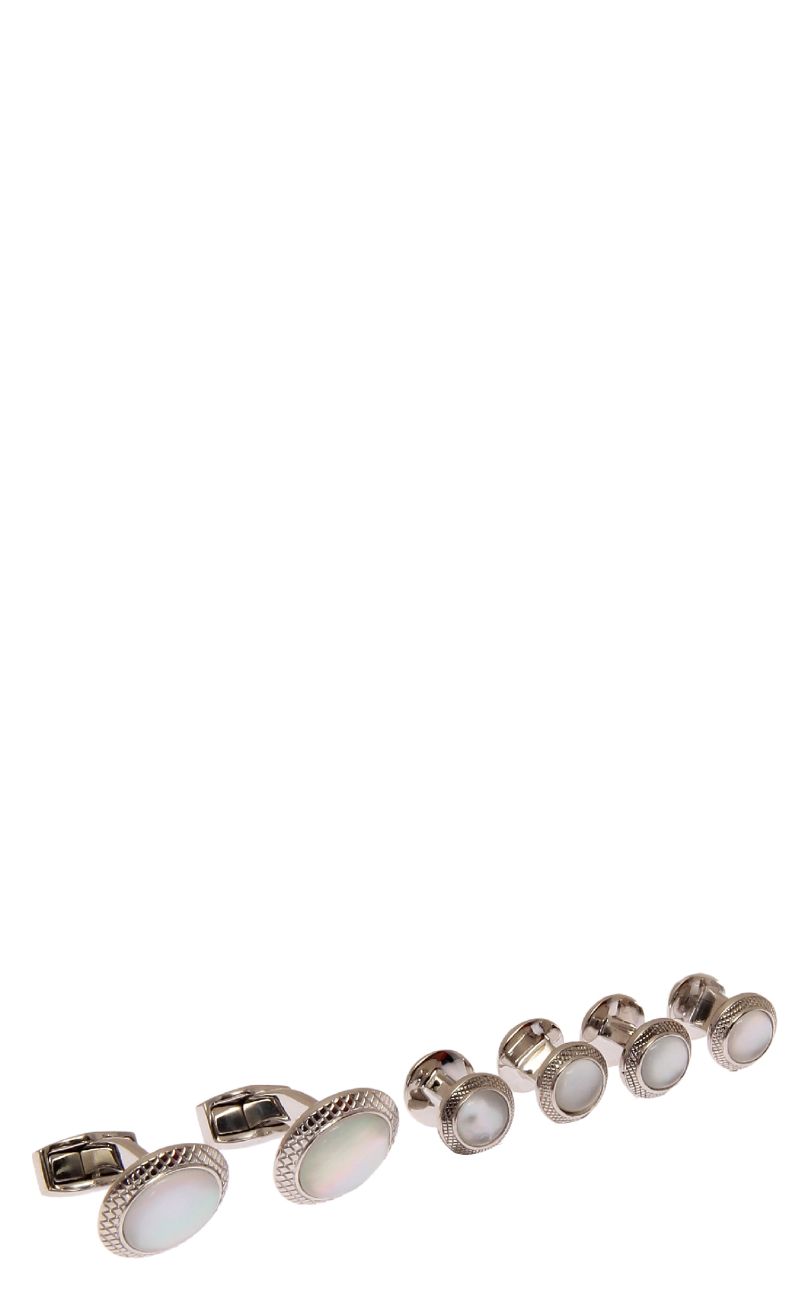 Tateossian-Tateossian Gri Kol Düğmesi