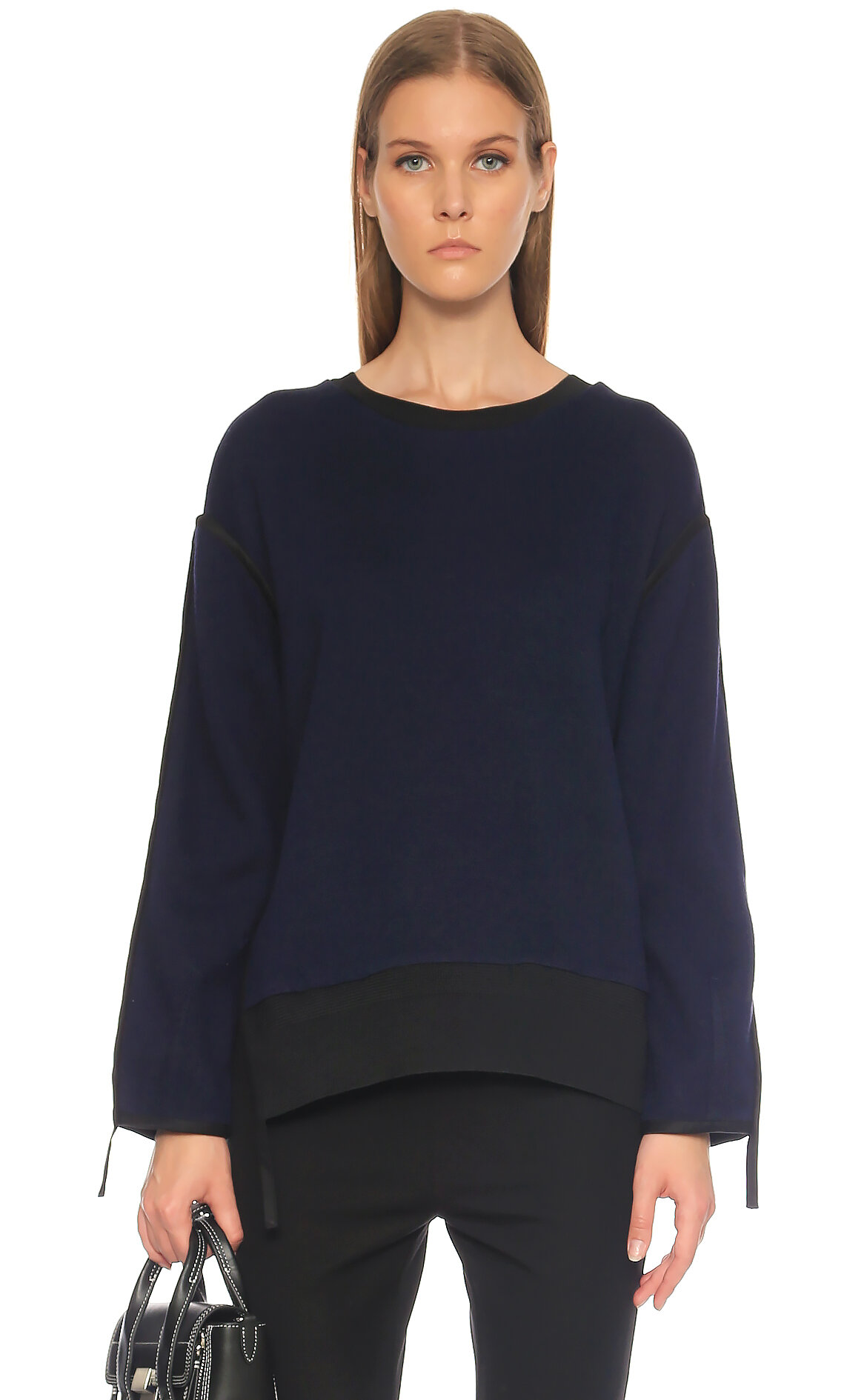 3.1 Phillip Lim-3.1 Phillip Lim Lacivert Sweatshirt