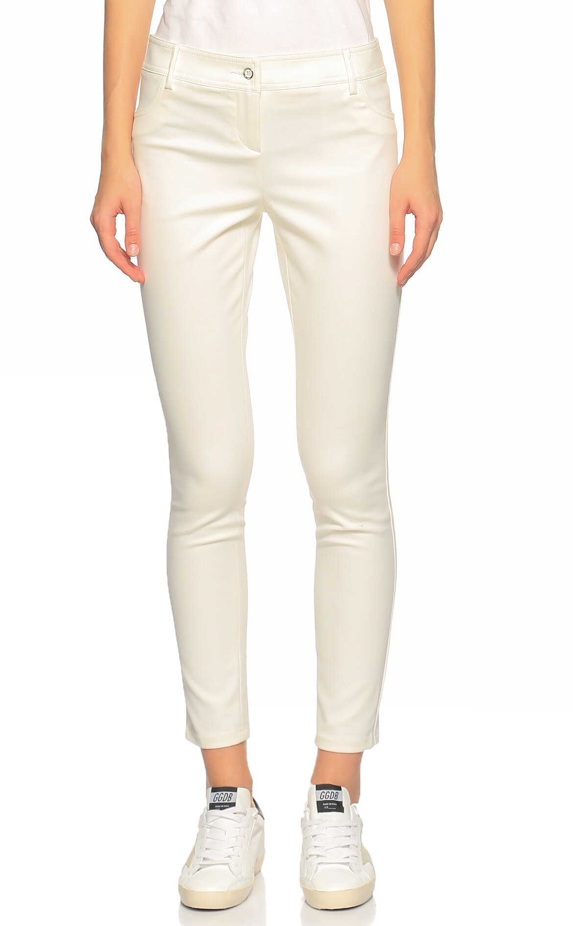 Guess-Guess Skinny Ekru Pantolon