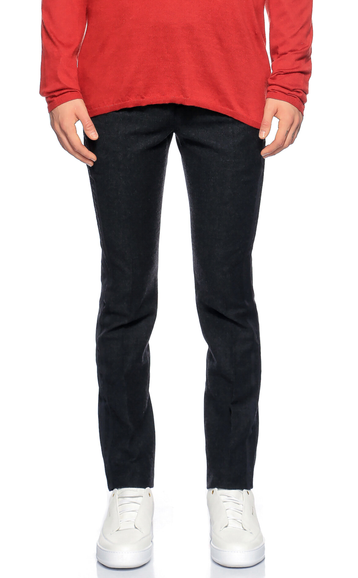 John Varvatos-John Varvatos Gri Pantolon