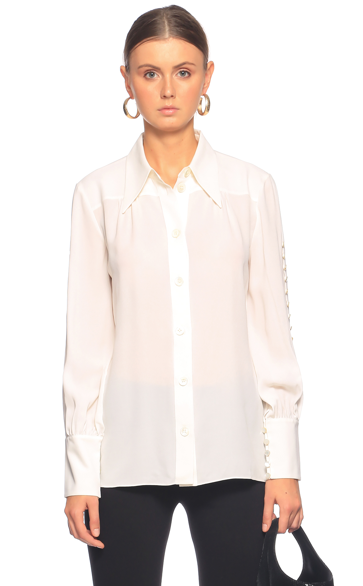 Michael Kors Collection-Michael Kors Collection Beyaz Gömlek