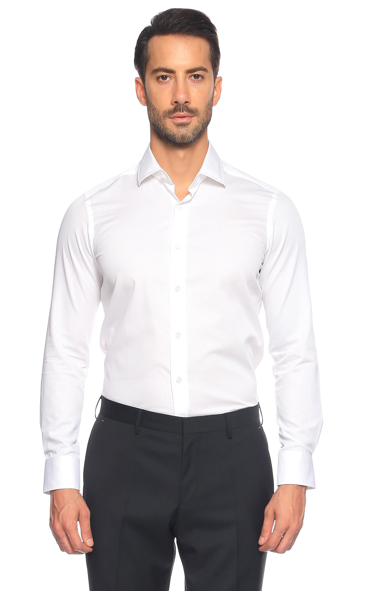 Bagutta Classic-Bagutta Classic Beyaz Gömlek