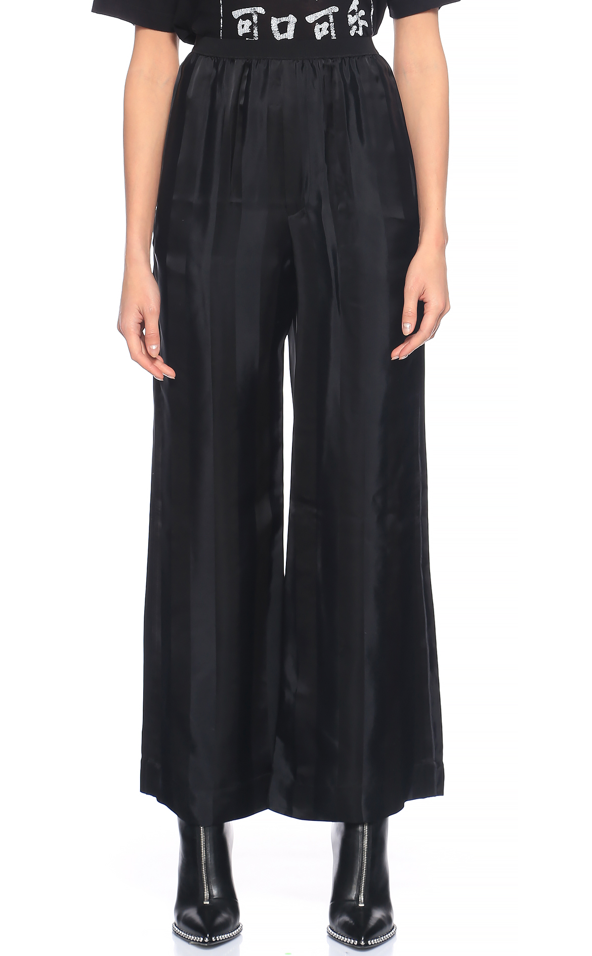 Marc Jacobs-Marc Jacobs Geniş Kesim Siyah Pantolon