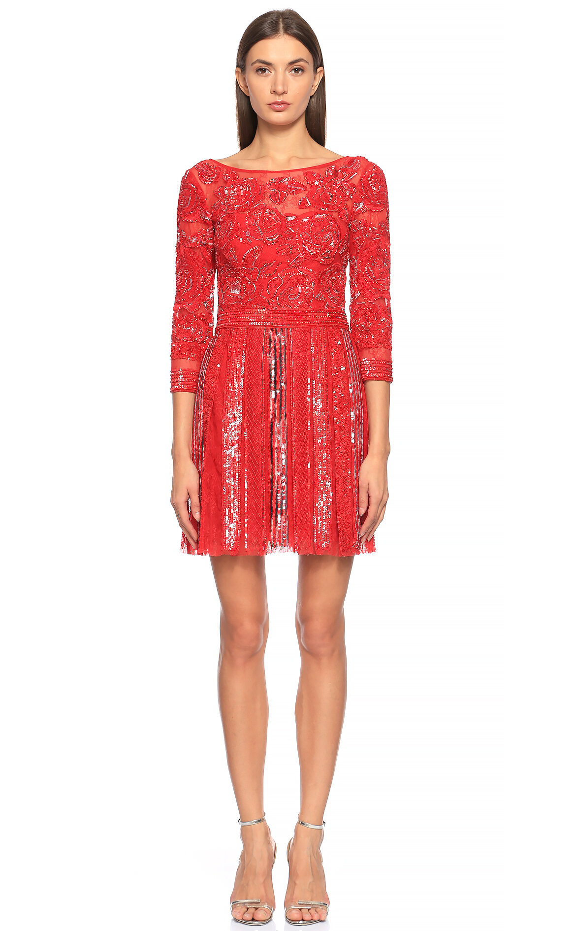 Zuhair Murad-Zuhair Murad Kırmızı Gece Elbisesi