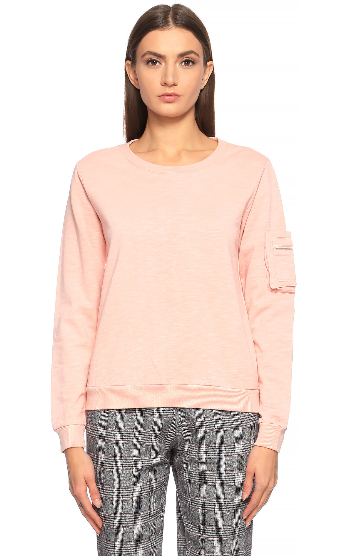 Silvian Heach-Silvian Heach Pembe Sweatshirt