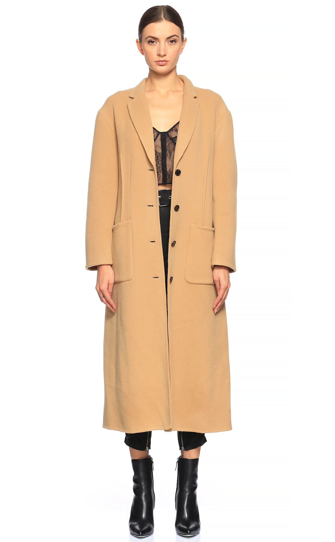 3.1 Phillip Lim-3.1 Phillip Lim Bej Palto