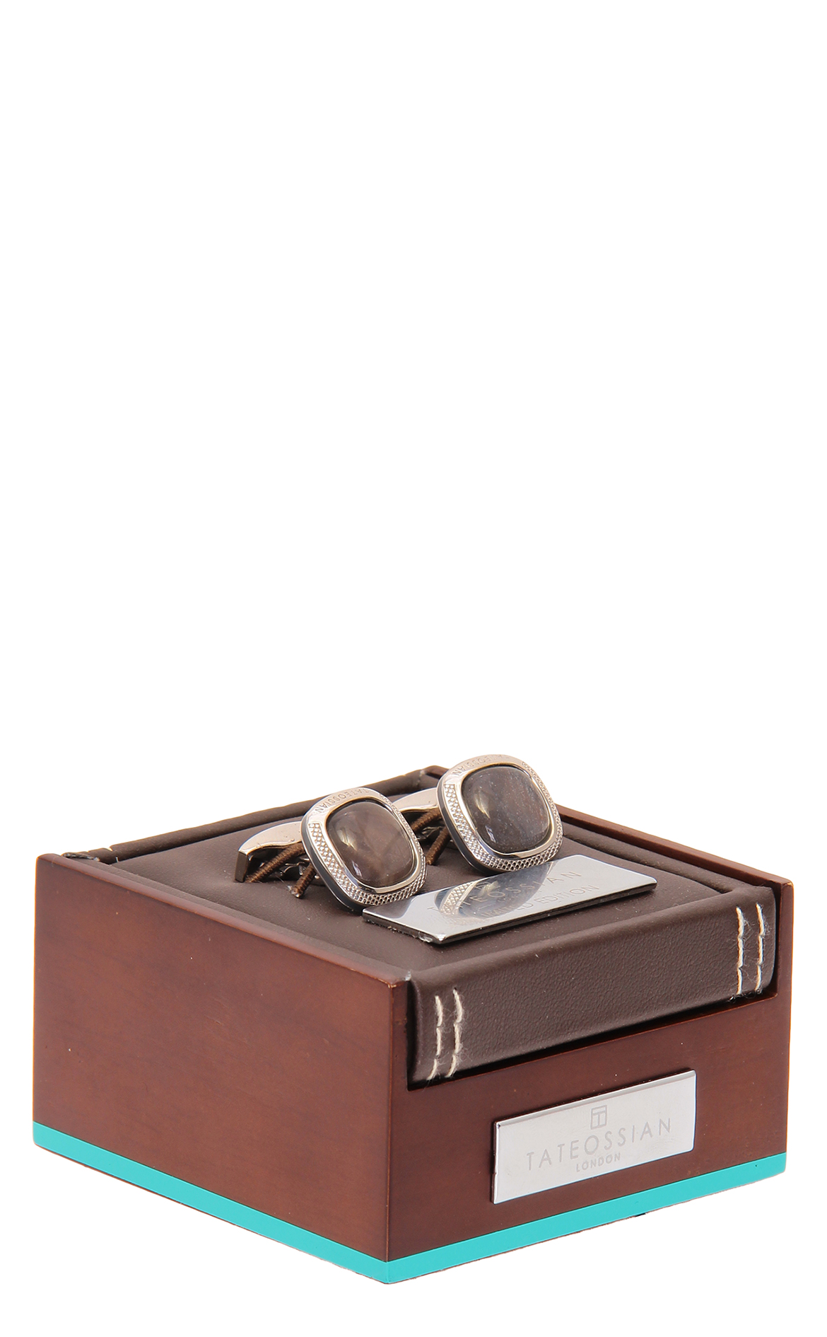 Tateossian-Tateossian Gri Kol Düğmesi