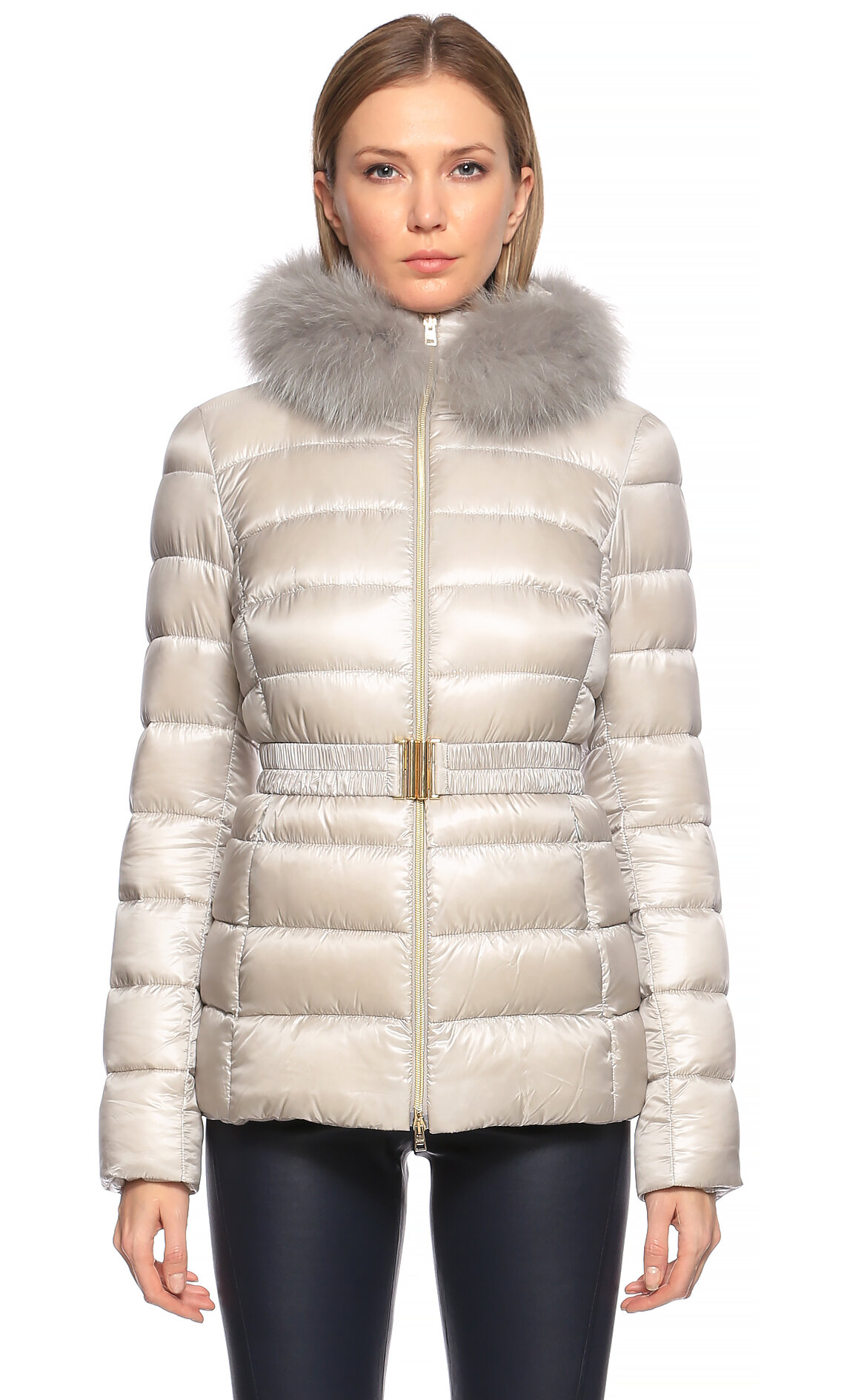 Herno-Herno Gümüş Rengi Mont