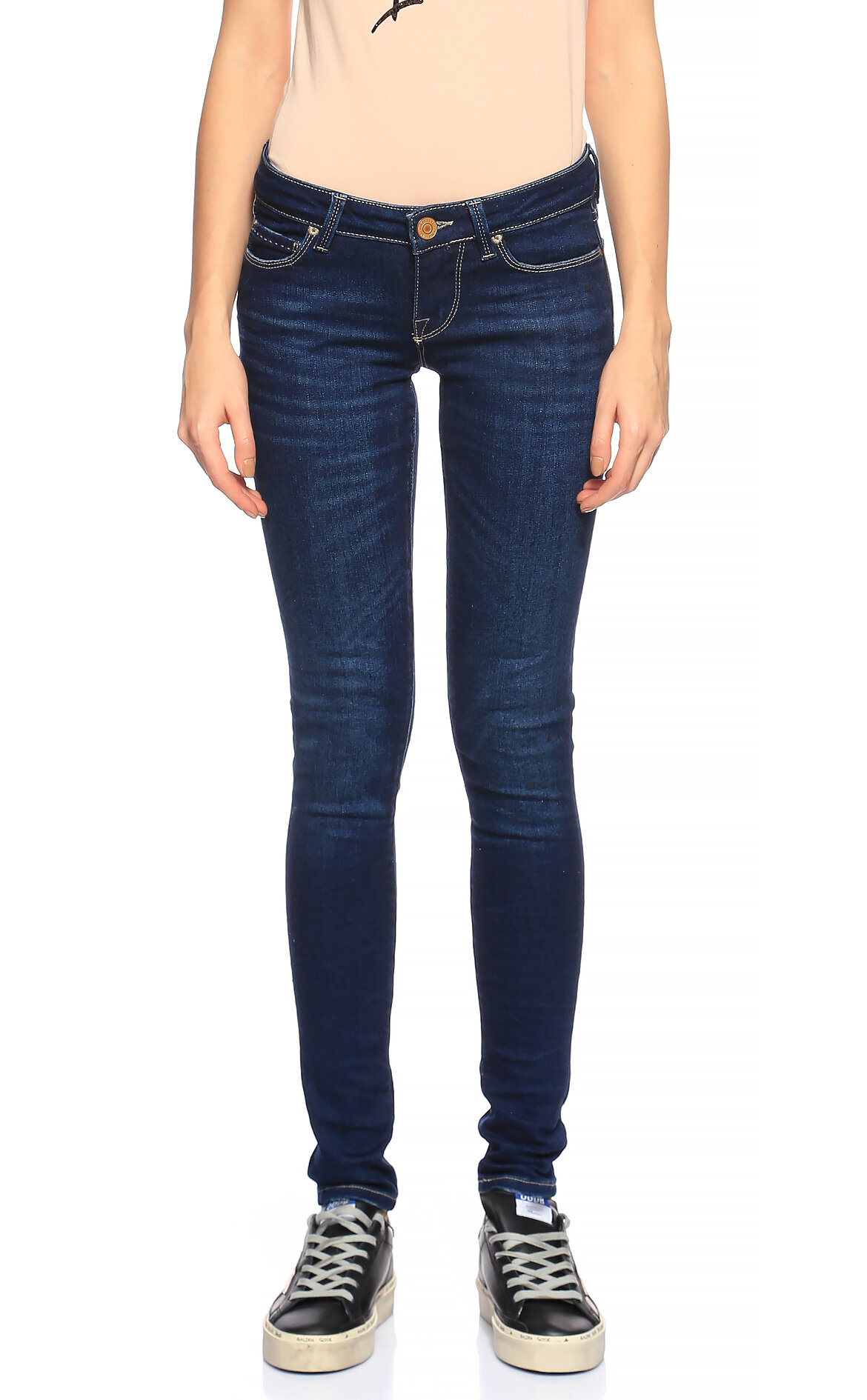 Guess-Guess Lacivert Denim Pantolon