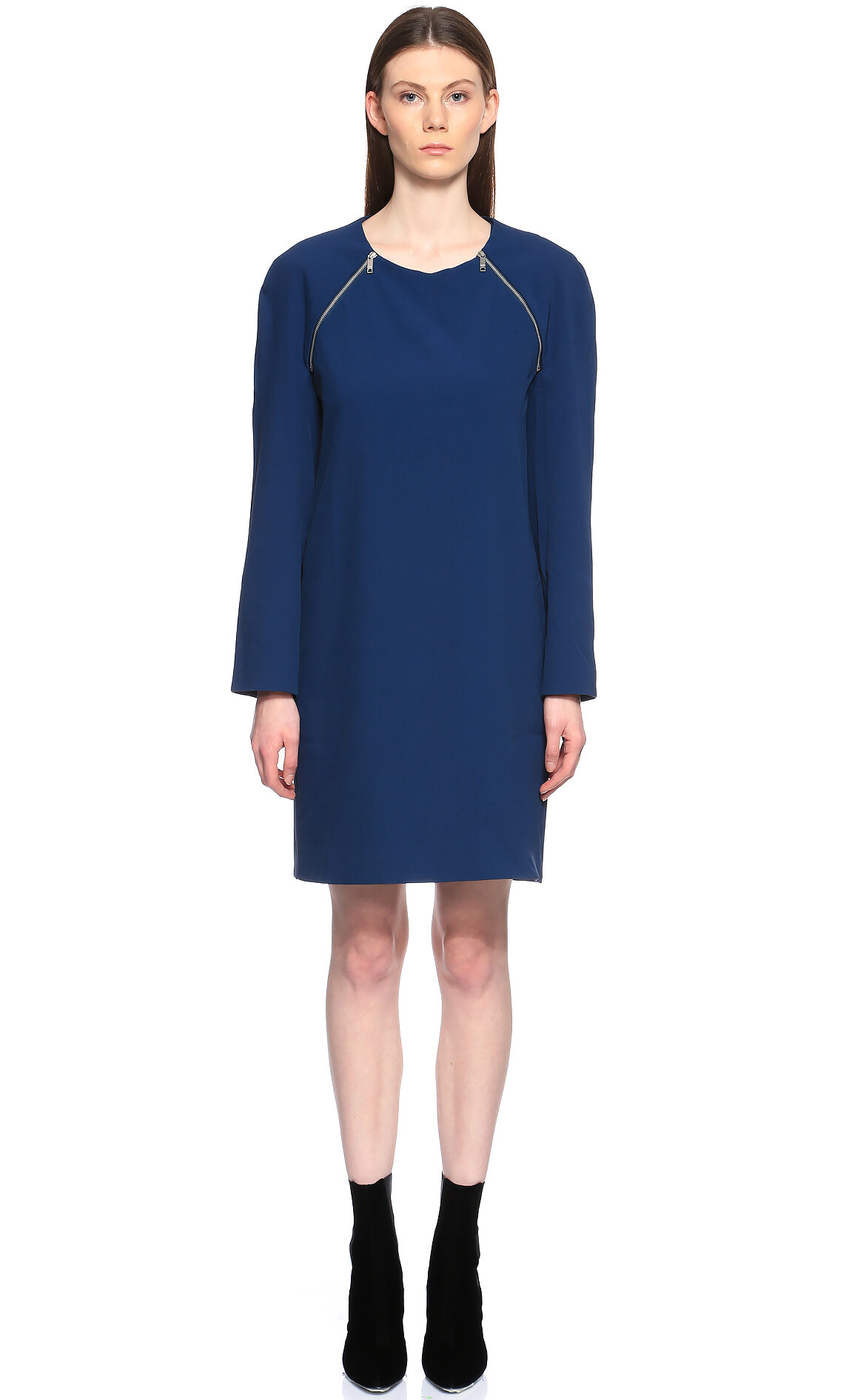 DKNY-DKNY Lacivert Elbise