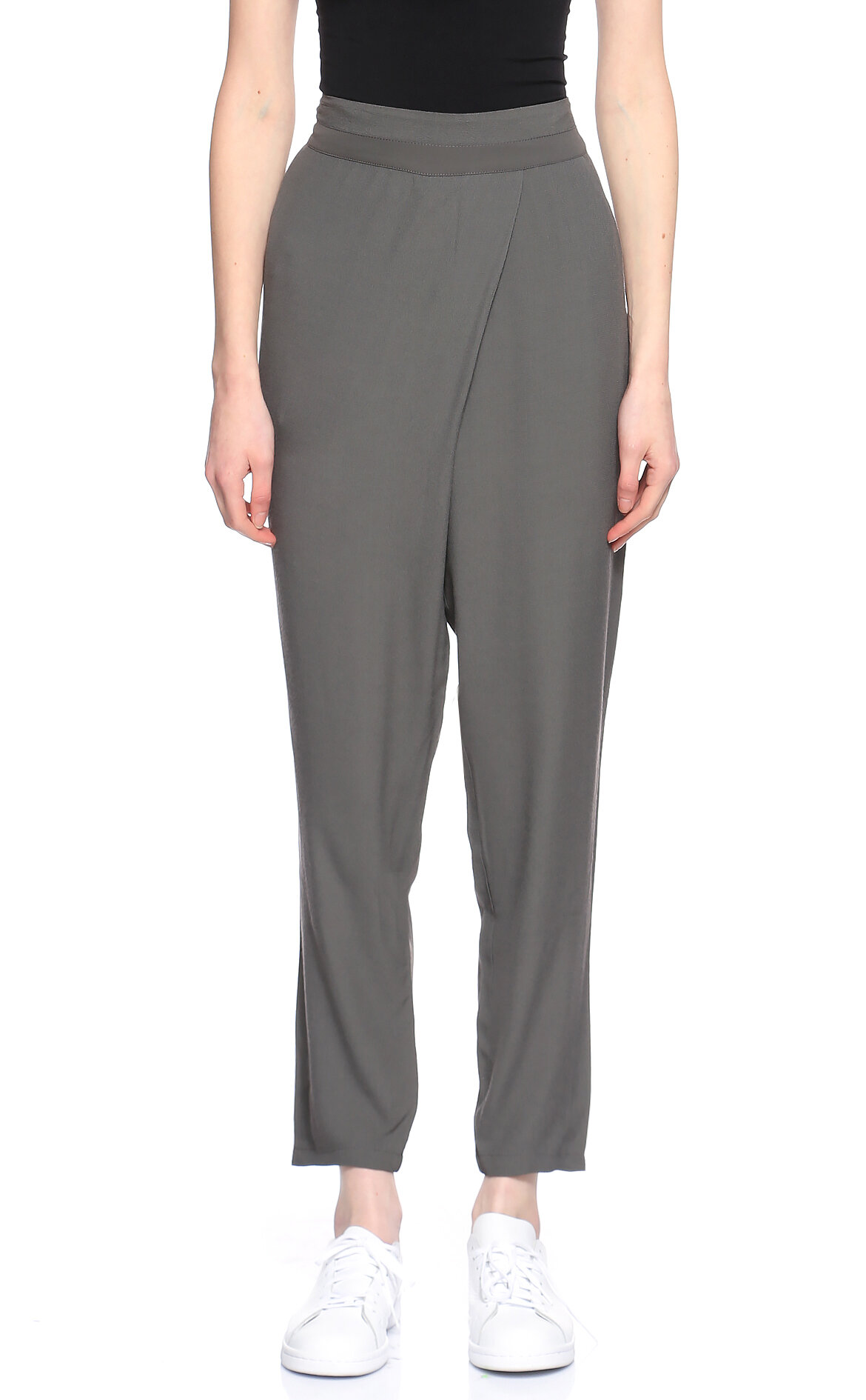 DKNY-DKNY Gri Şalvar Pantolon