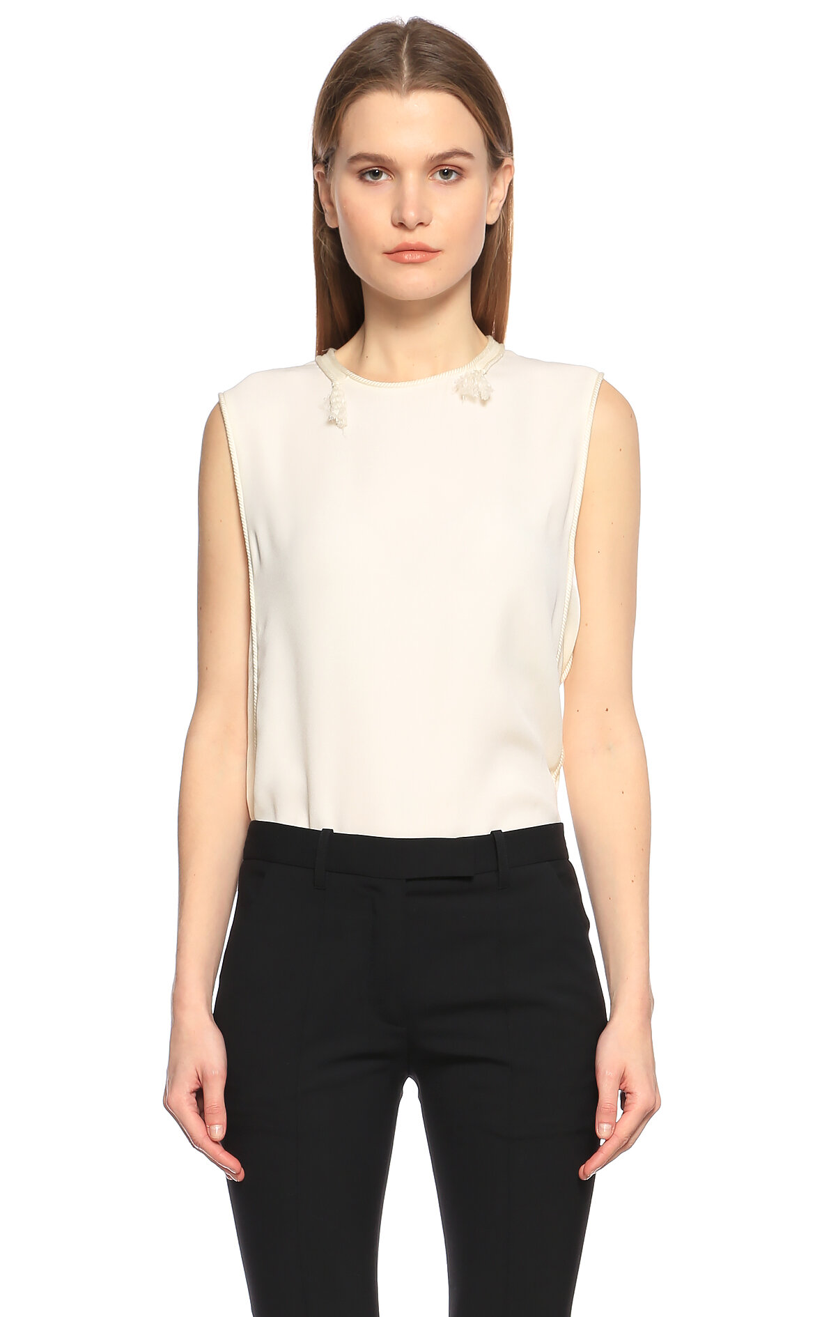 Lanvin-Lanvin Krem Rengi Bluz