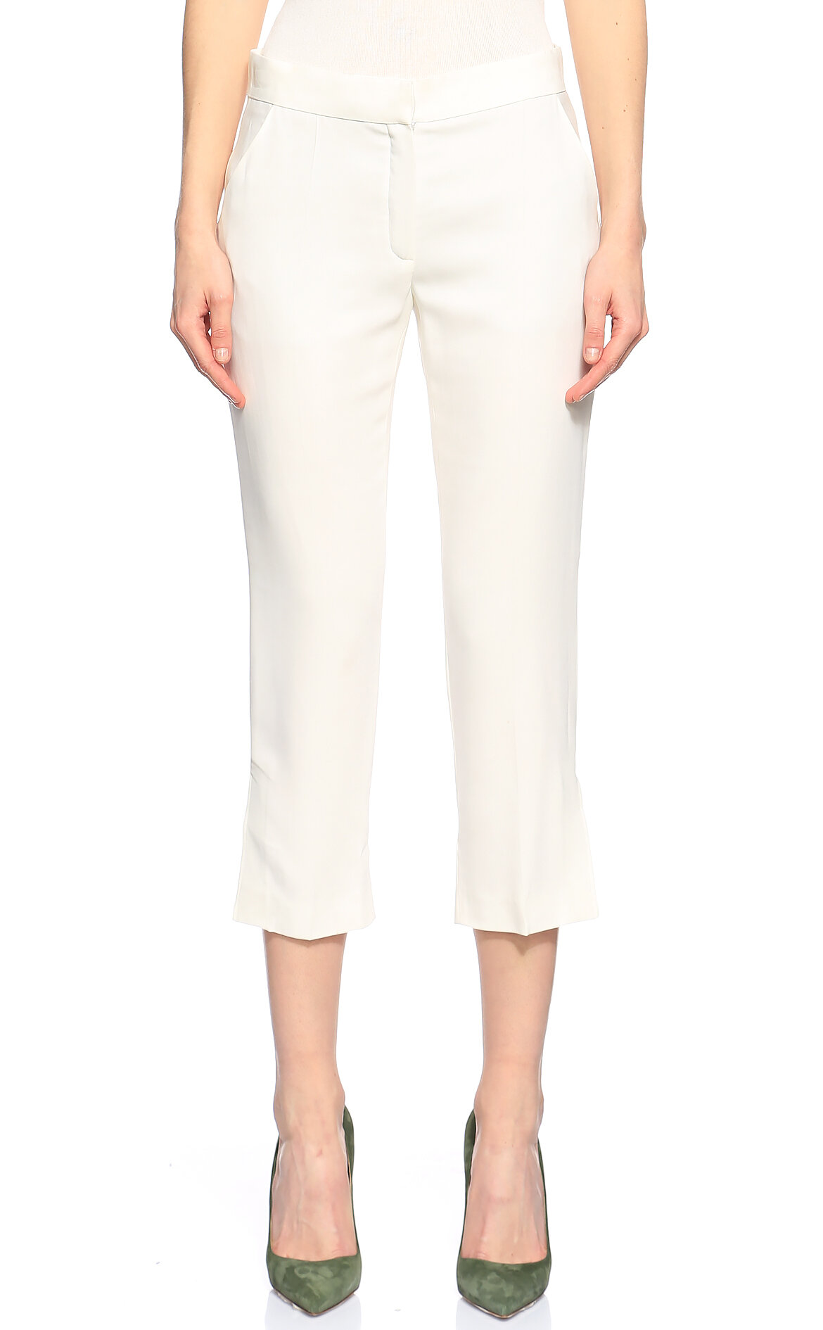 Lanvin-Lanvin Ekru Pantolon