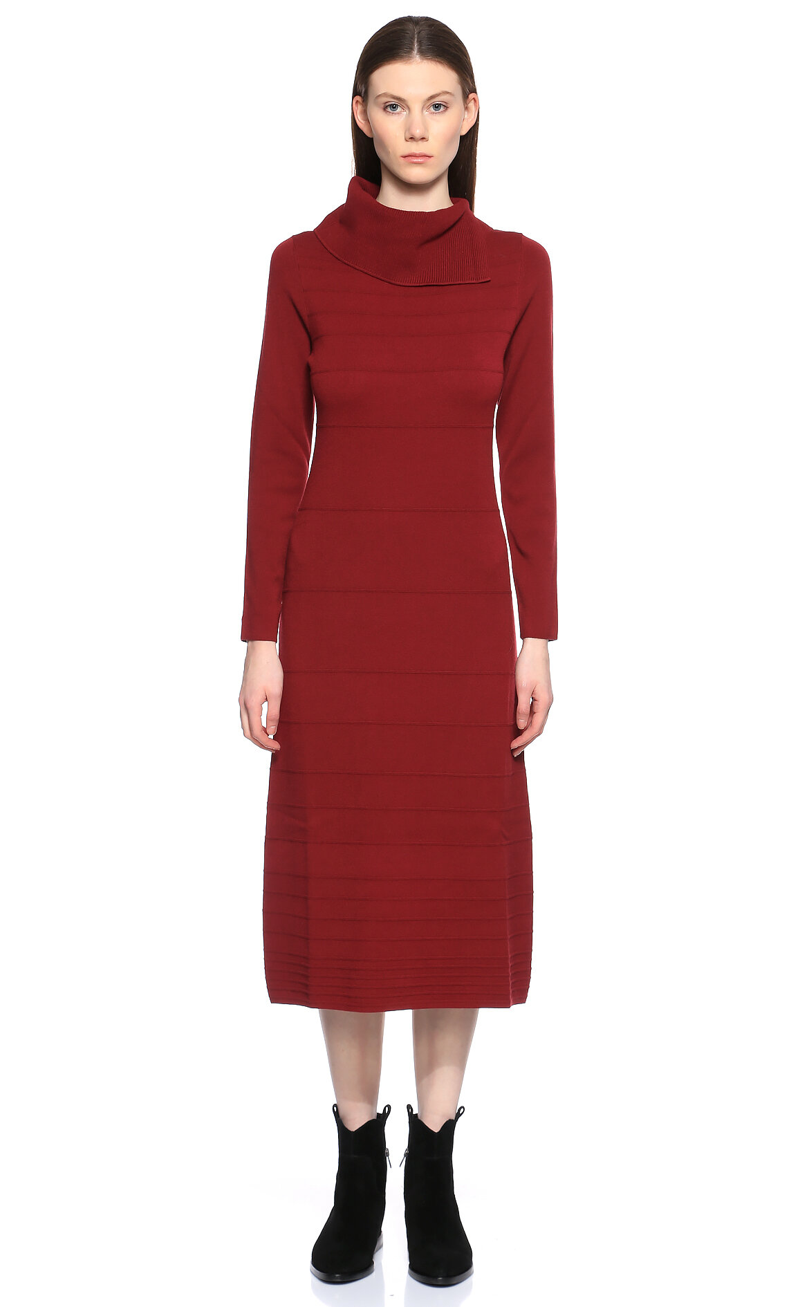 Penny Black-Penny Black Bordo Elbise