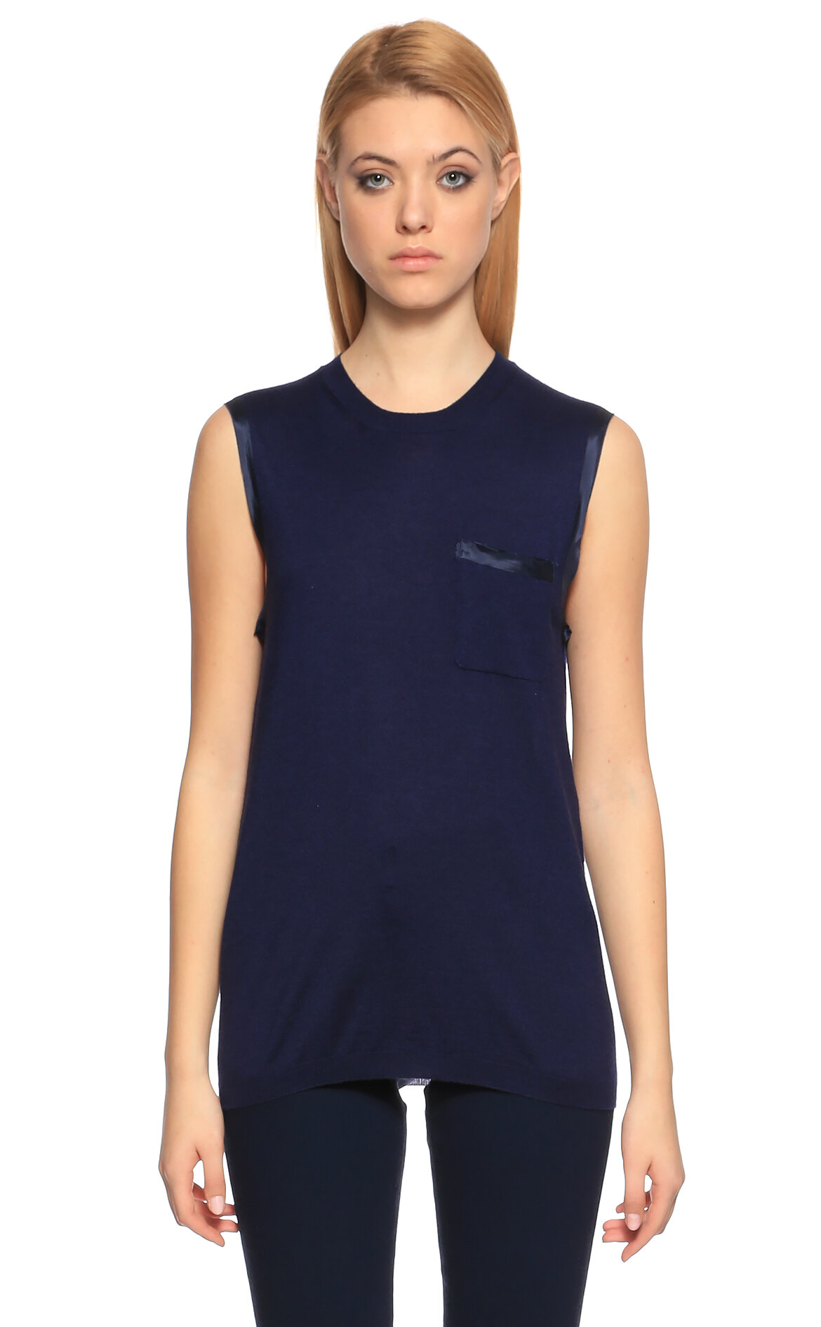 Lanvin-Lanvin Lacivert Triko