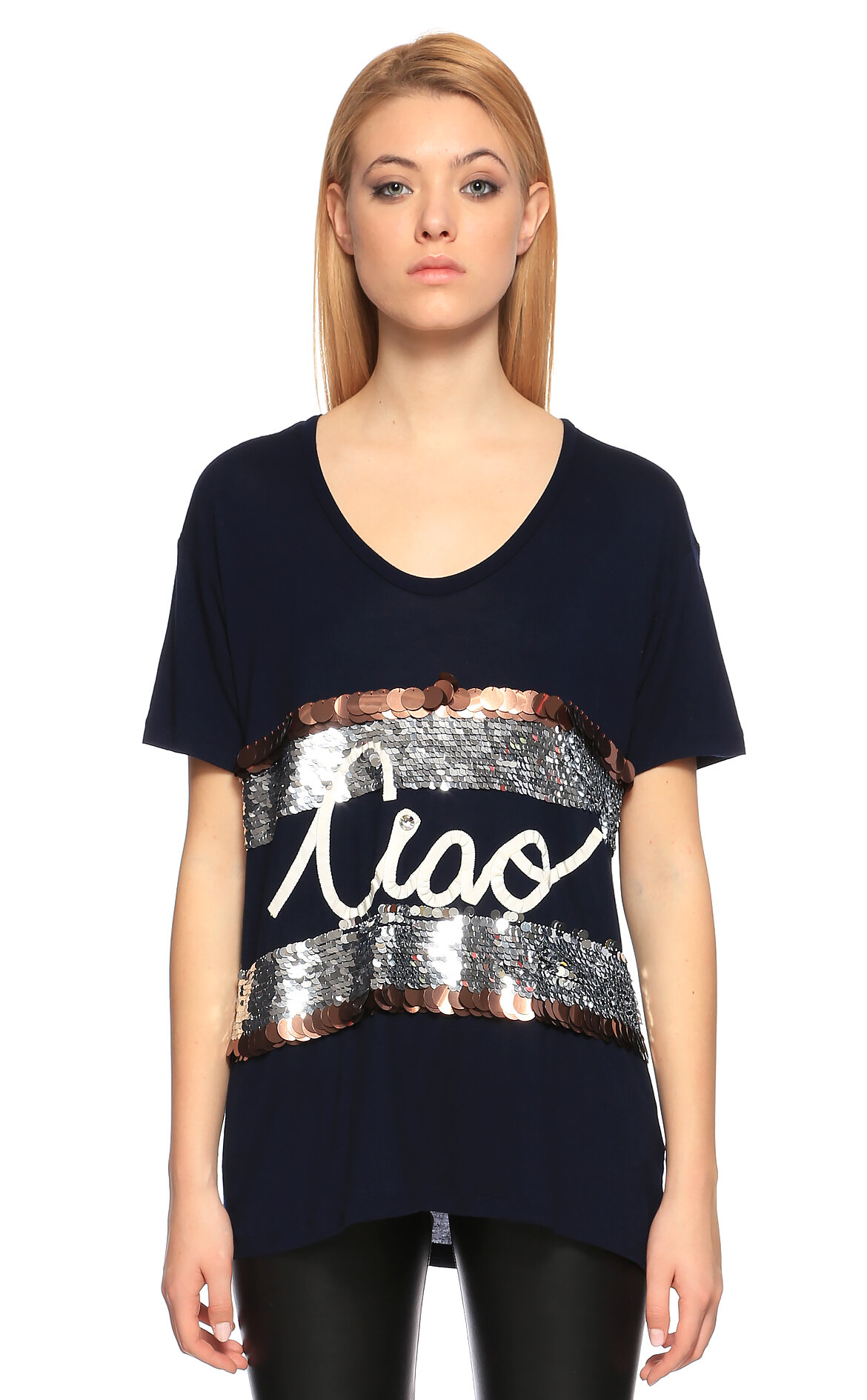 Lanvin-Lanvin Lacivert T-Shirt