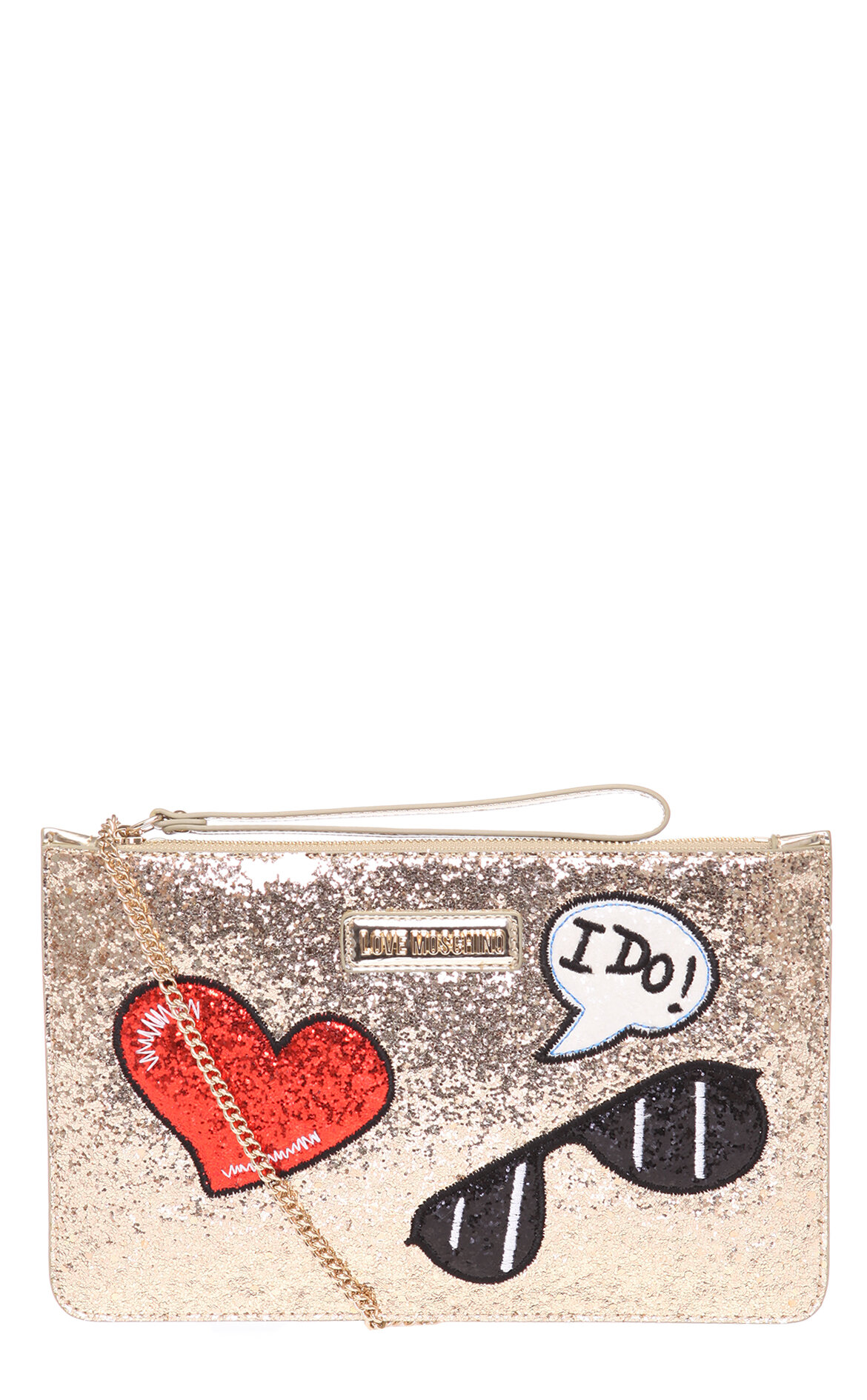 Love Moschino-Love Moschino Altın Rengi Clutch