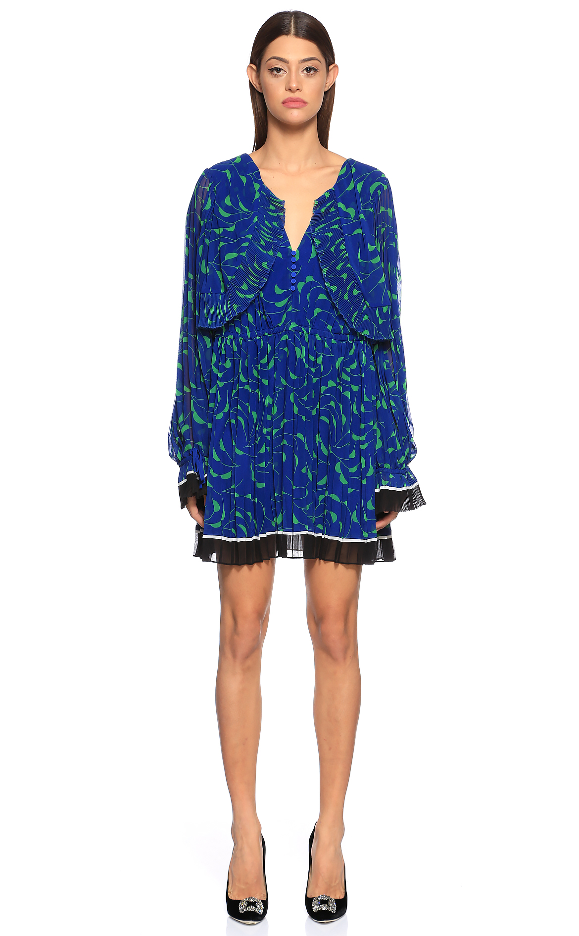 Self Portrait-Self Portrait Mavi Elbise