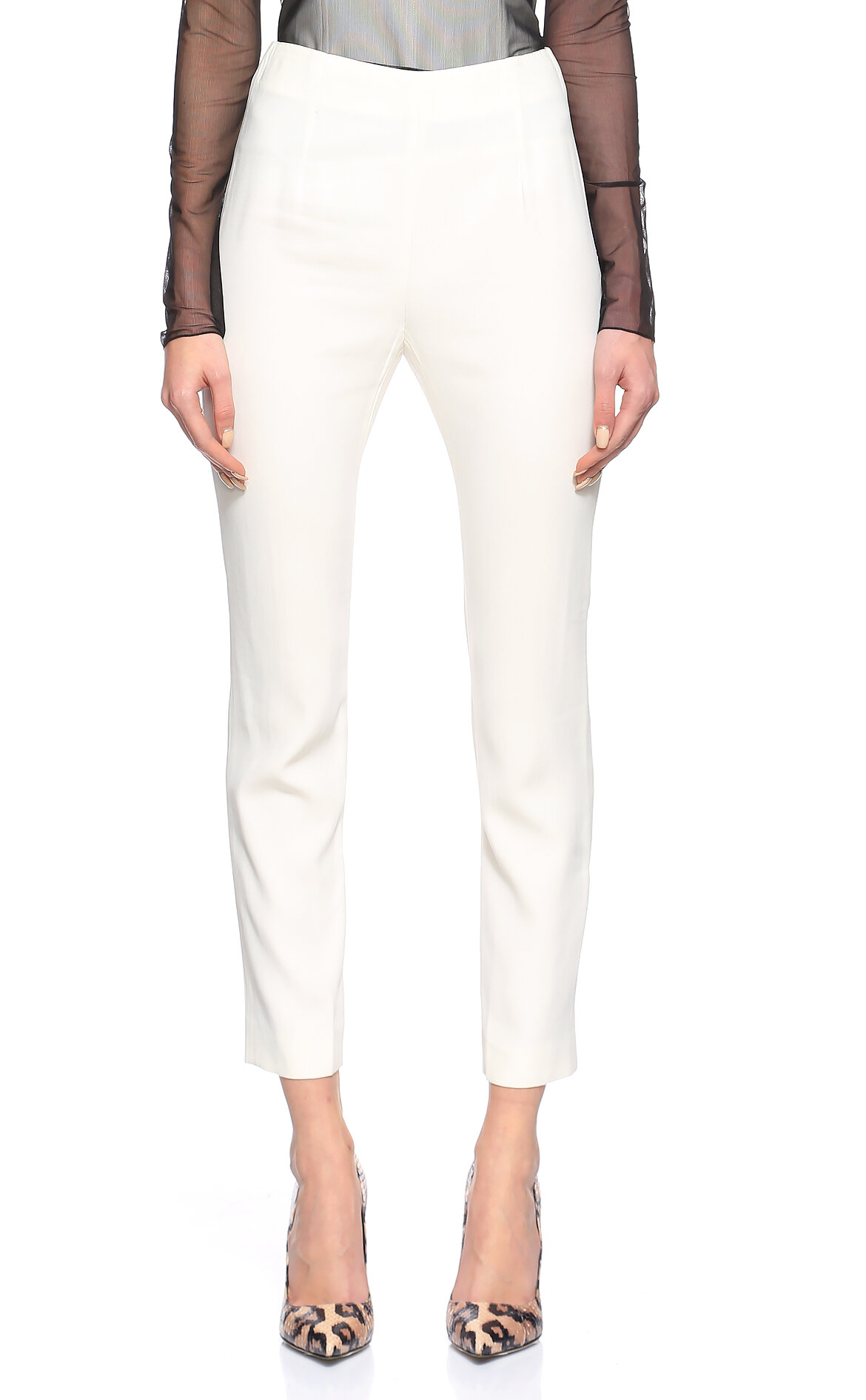 Alexander McQueen-Alexander McQueen Beyaz Pantolon