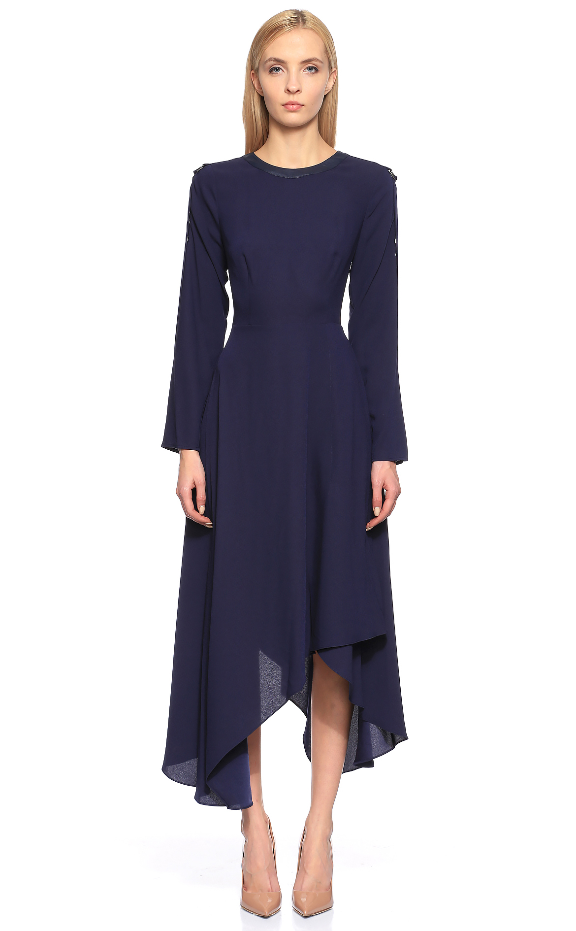 BCBG MAX AZRIA-BCBG MAX AZRIA Lacivert Elbise