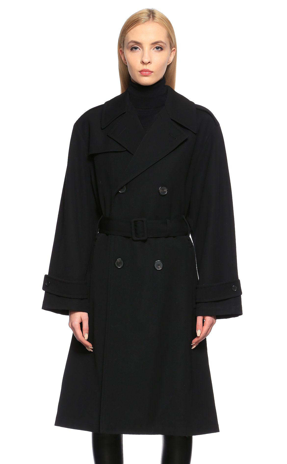 Jil Sander-Jil Sander Siyah Pardesü