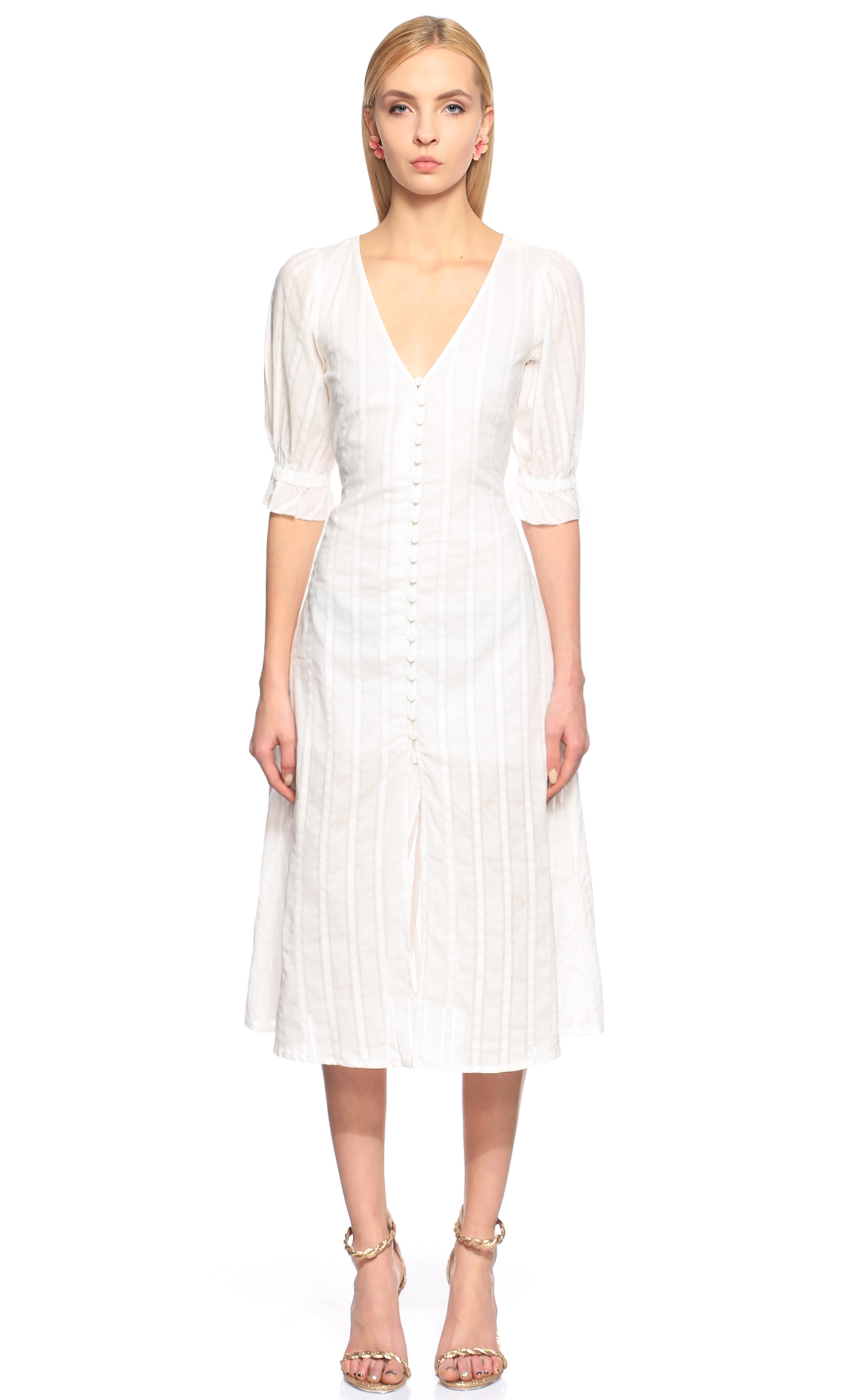 Bec and Bridge-Bec and Bridge Krem Rengi Diz Altı Elbise