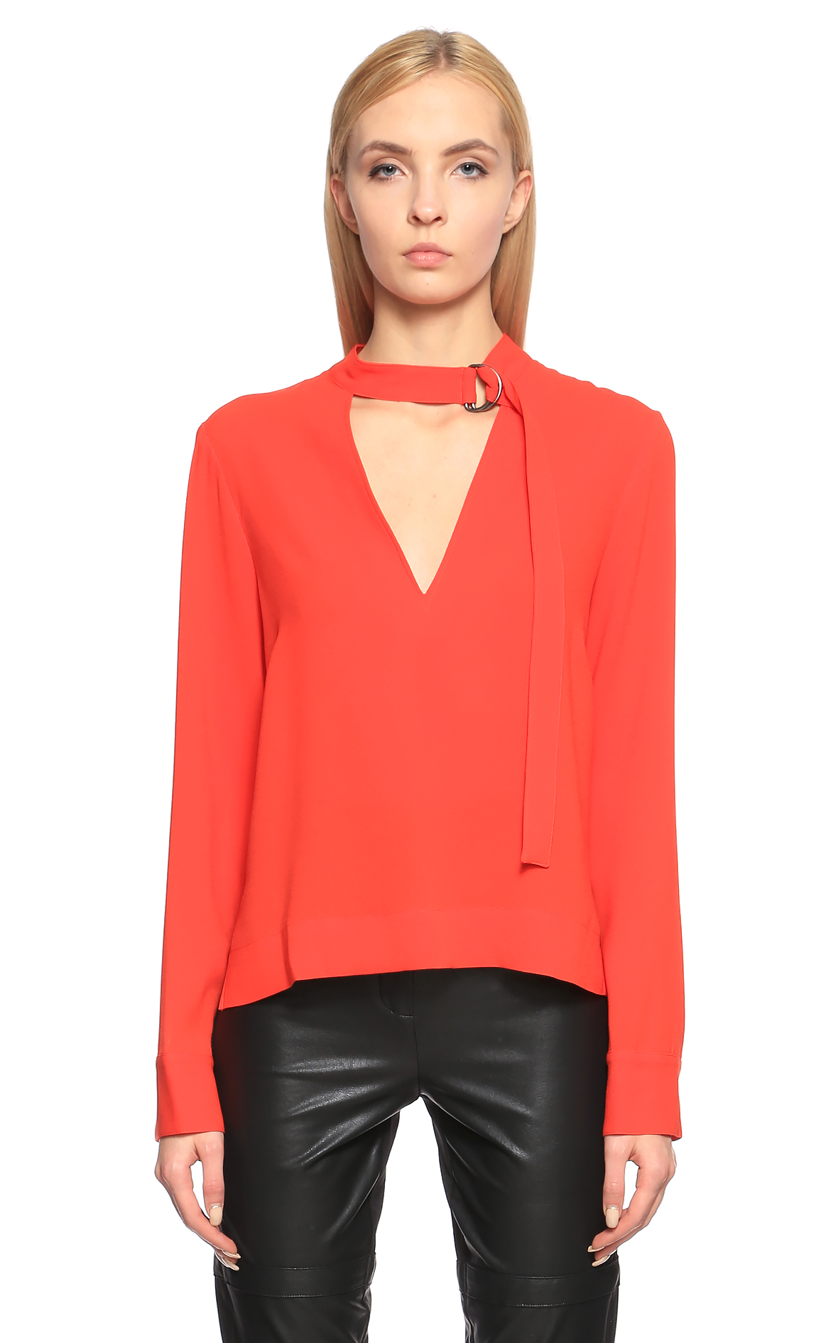 BCBG MAX AZRIA-BCBG MAX AZRIA Kırmızı Bluz